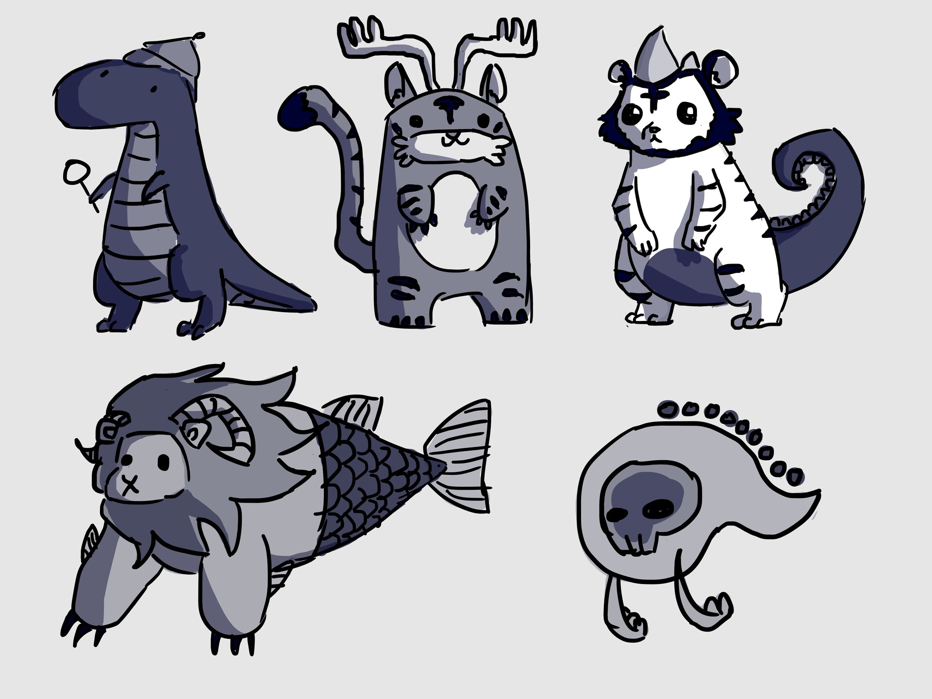ArtStation - Creature Concept Sketches