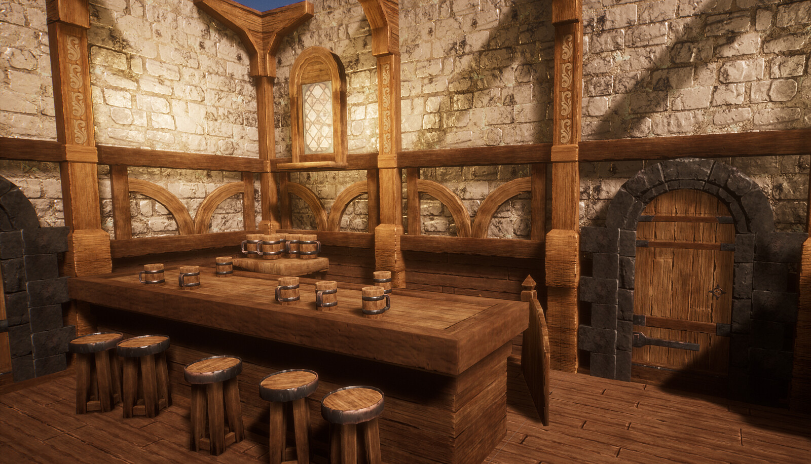 ArtStation - 2021/10_ A Tavern