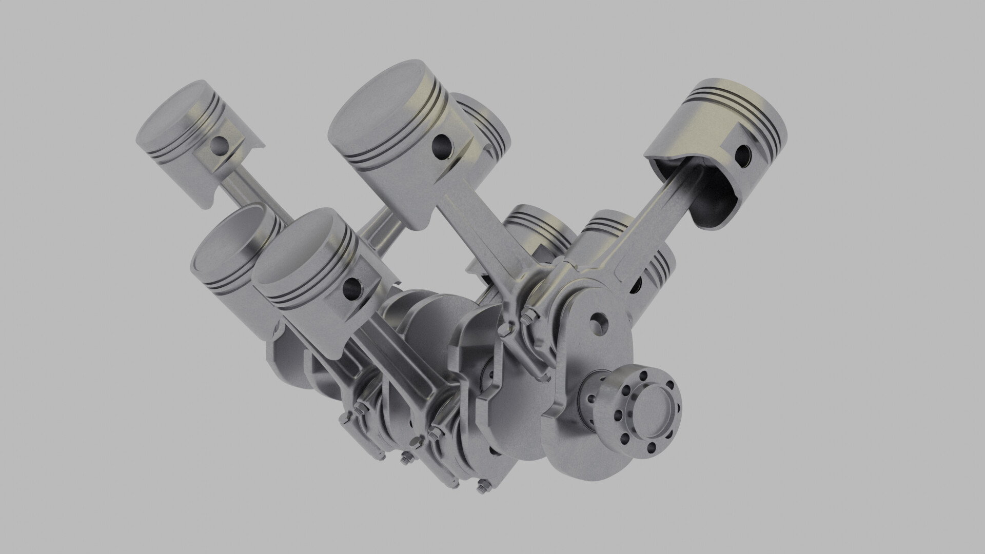 ArtStation - v8 crankshaft and pistons