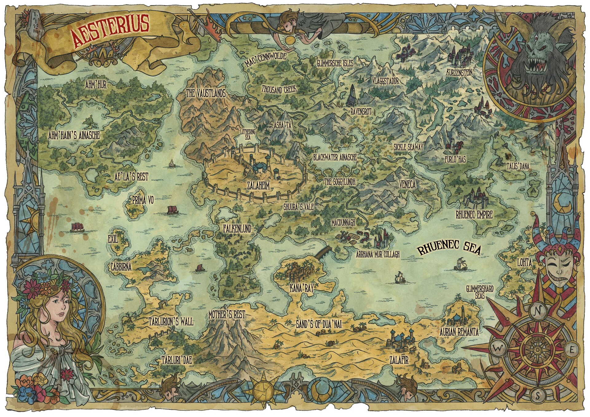 ArtStation - New map created on a private commission for Rpg Project!