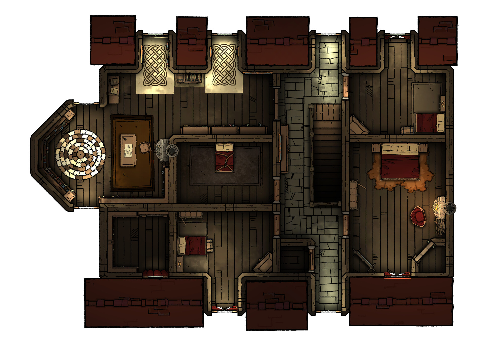 Morvold Press - Wachterhaus Mansion - 1st Floor, 2nd Floor, Basement ...