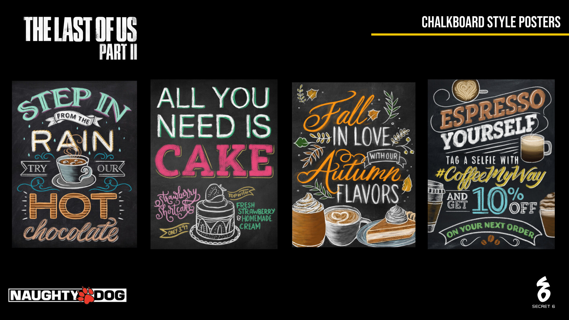 ArtStation - Chalkboard Style Posters