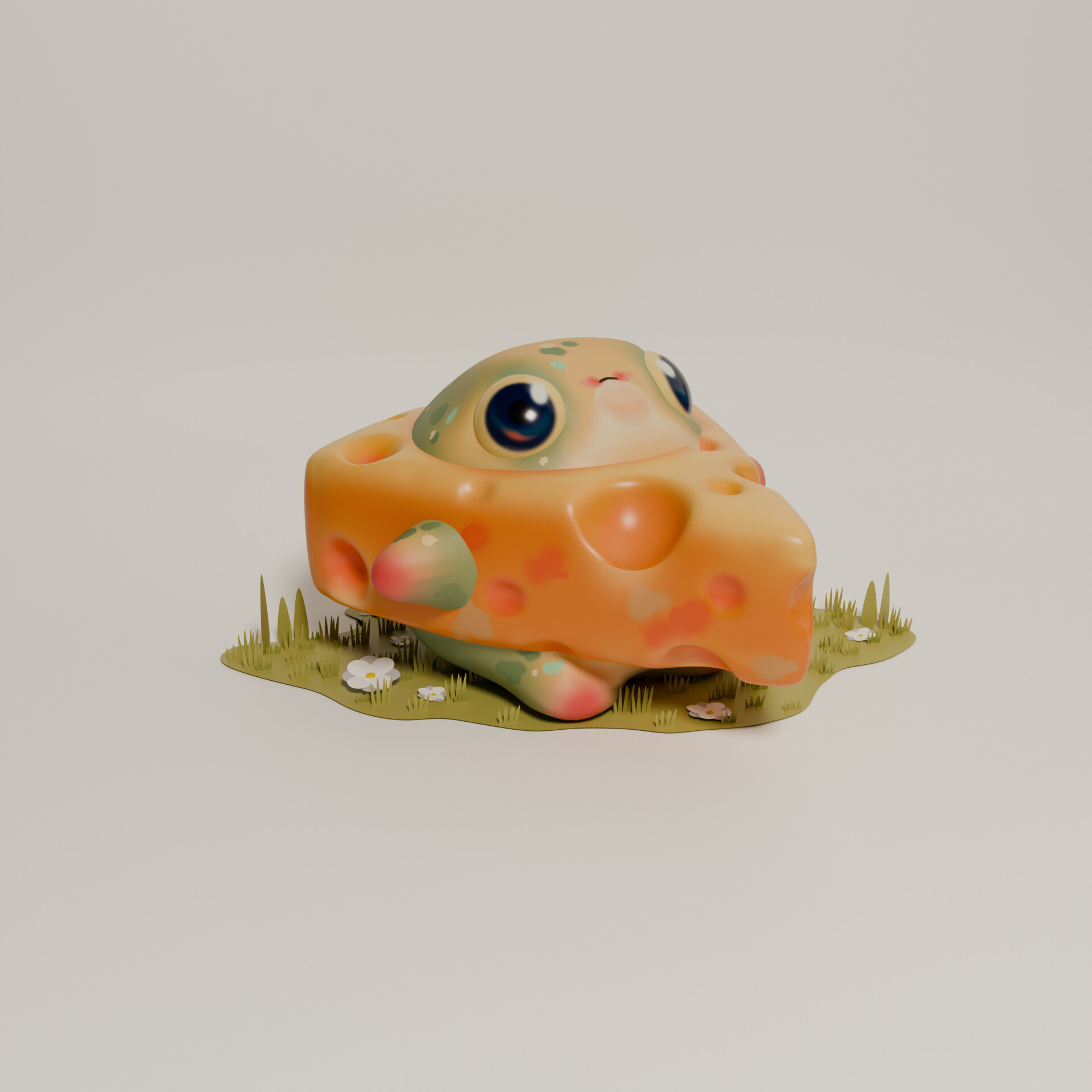 ArtStation - Cheese frog