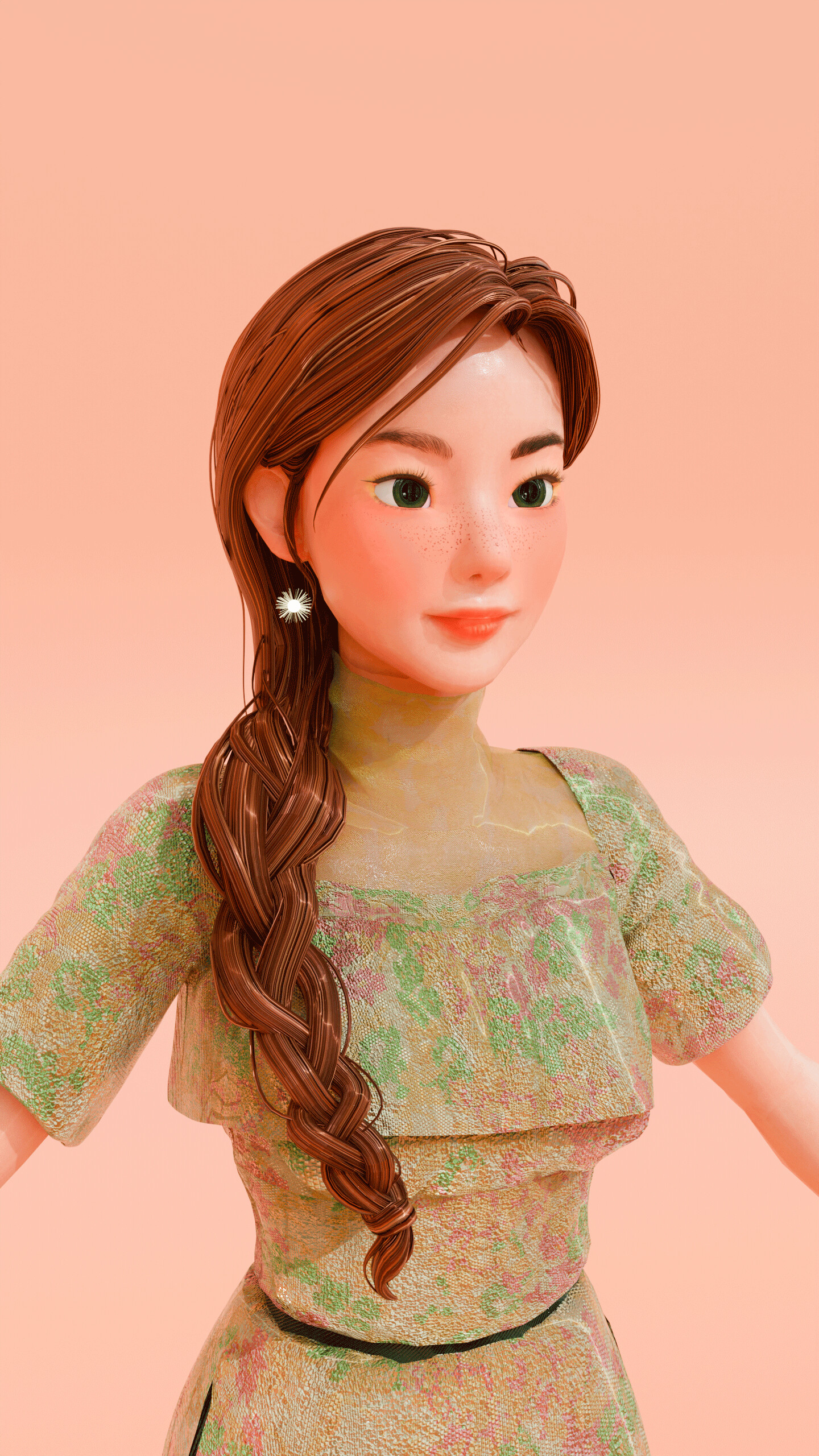 ArtStation - Raina : Character Modeling #Blender