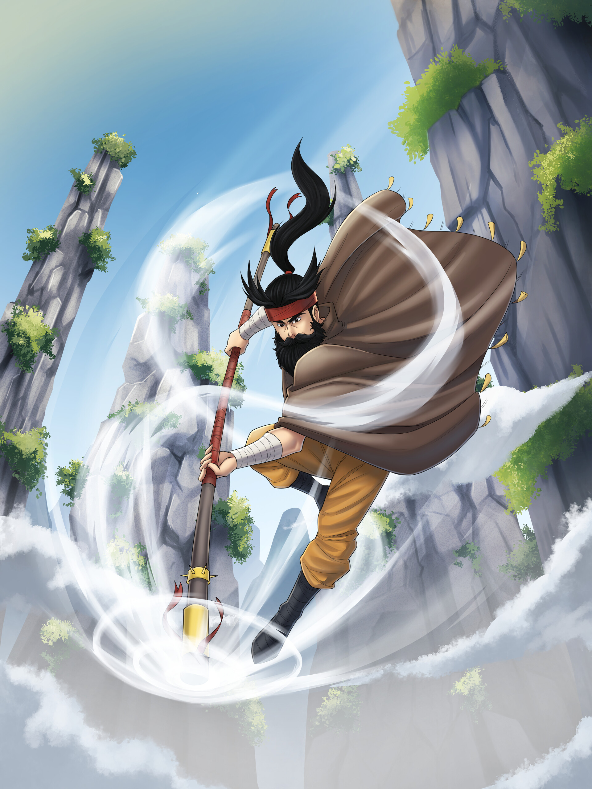 ArtStation - Character design: Airbender OC