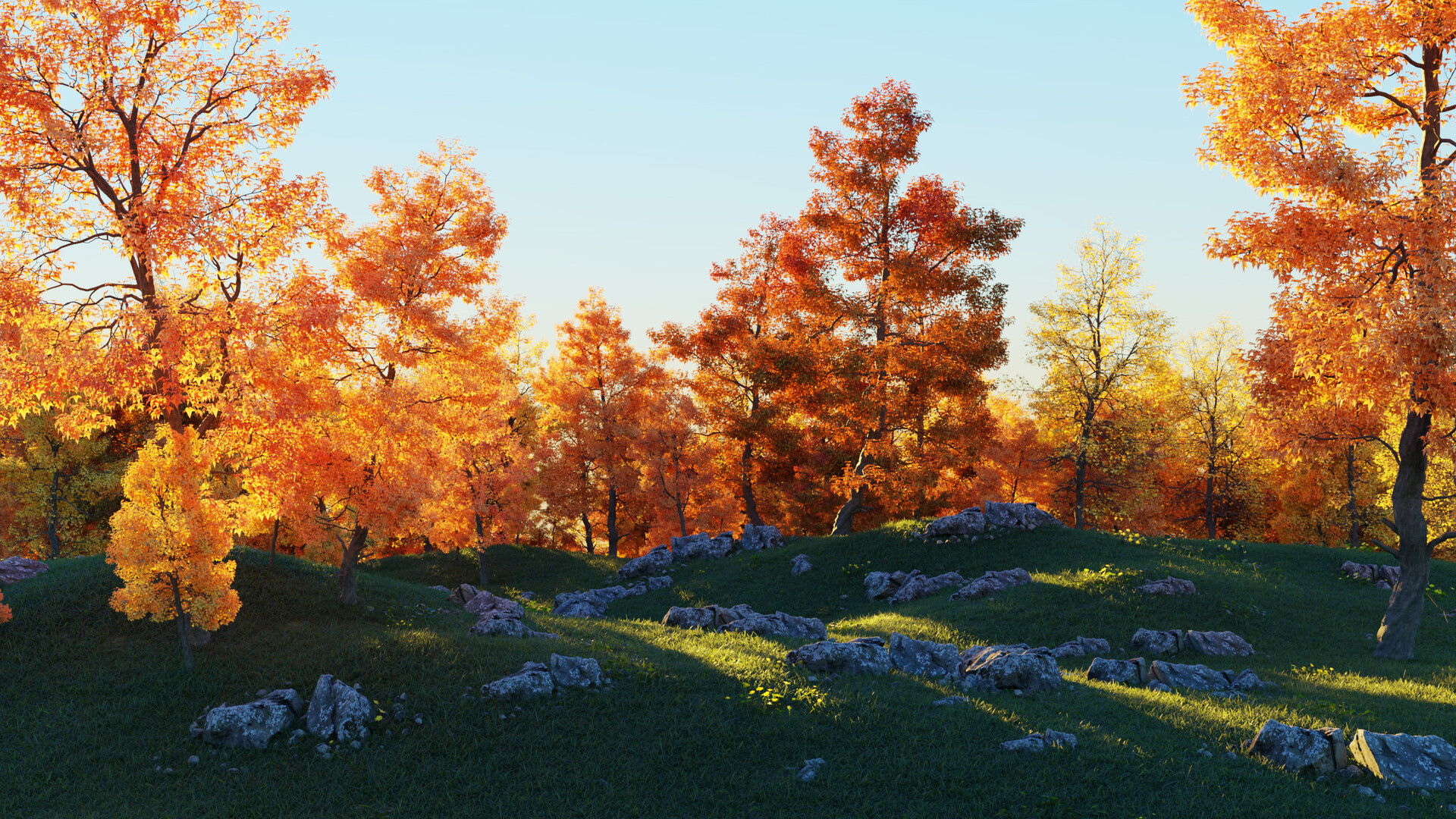 ArtStation - Warm Hues of Autumn