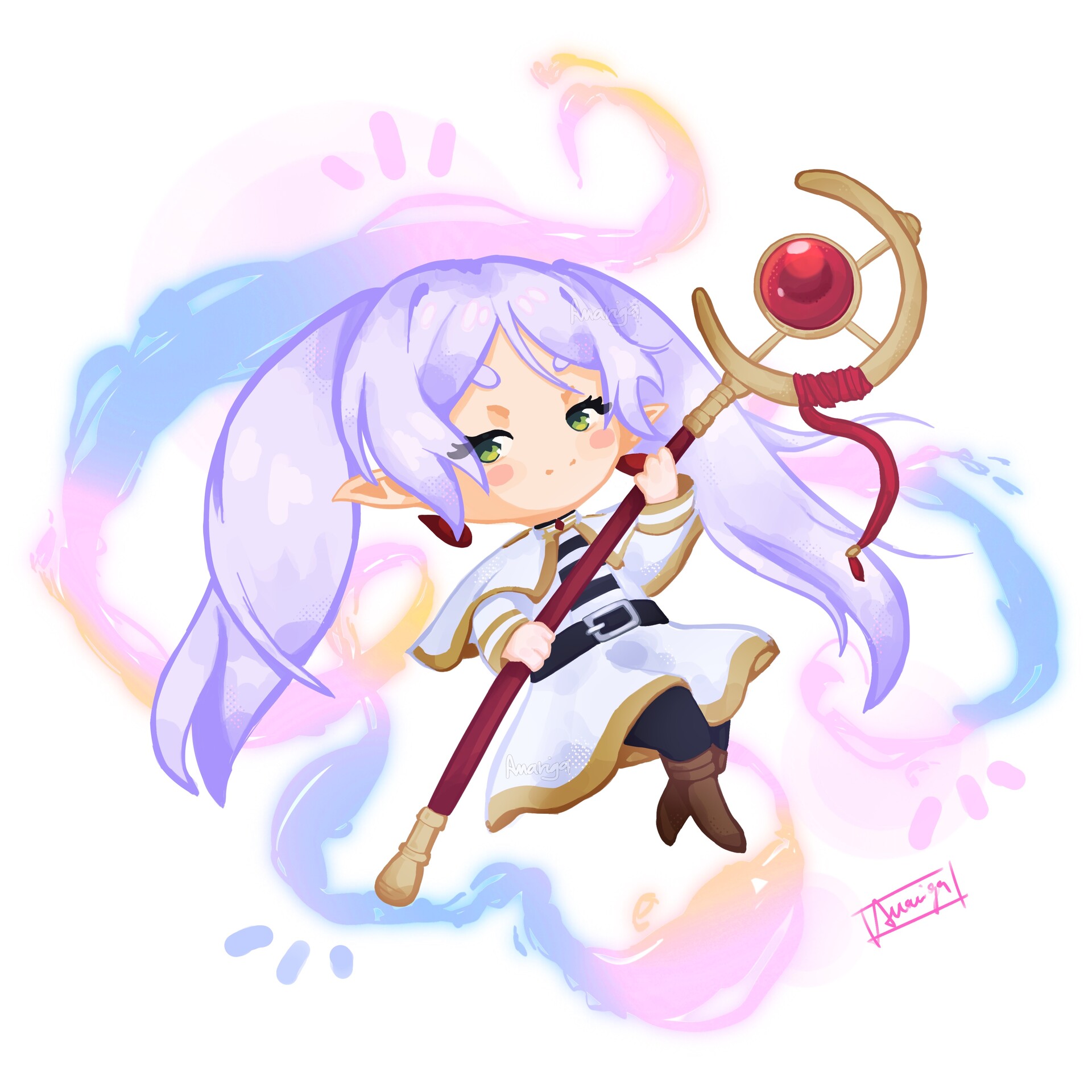 ArtStation - Chibi Frieren fanart