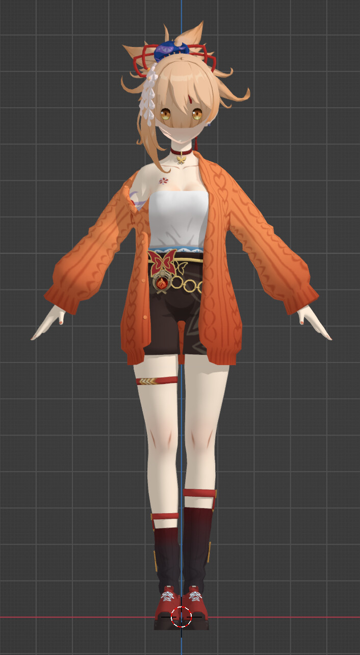 Andy Mirley - Genshin Impact Yoimiya Custom Outfit Mod (WIP)