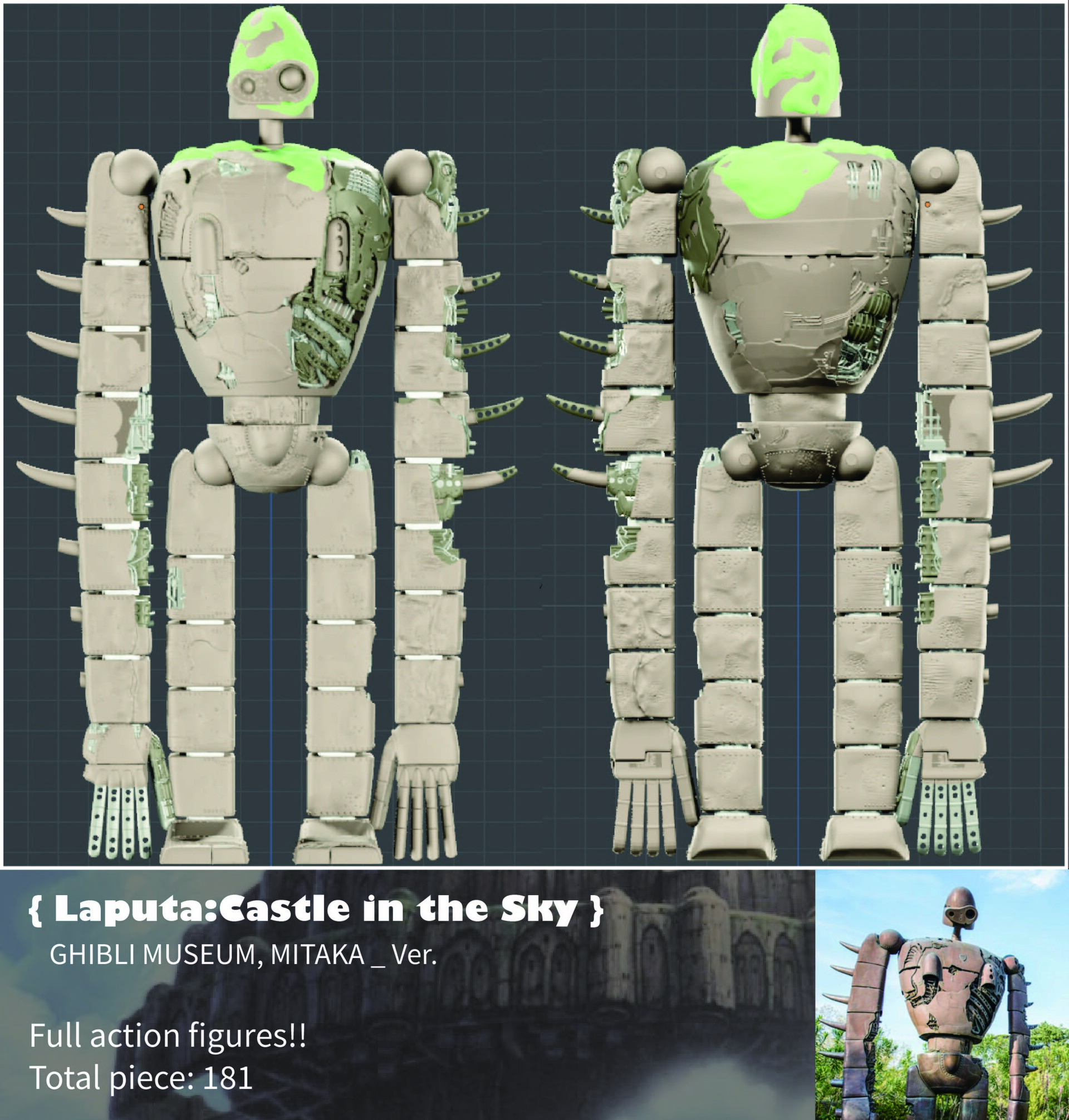 ArtStation - FULL ACTION LAPUTA ROBOT