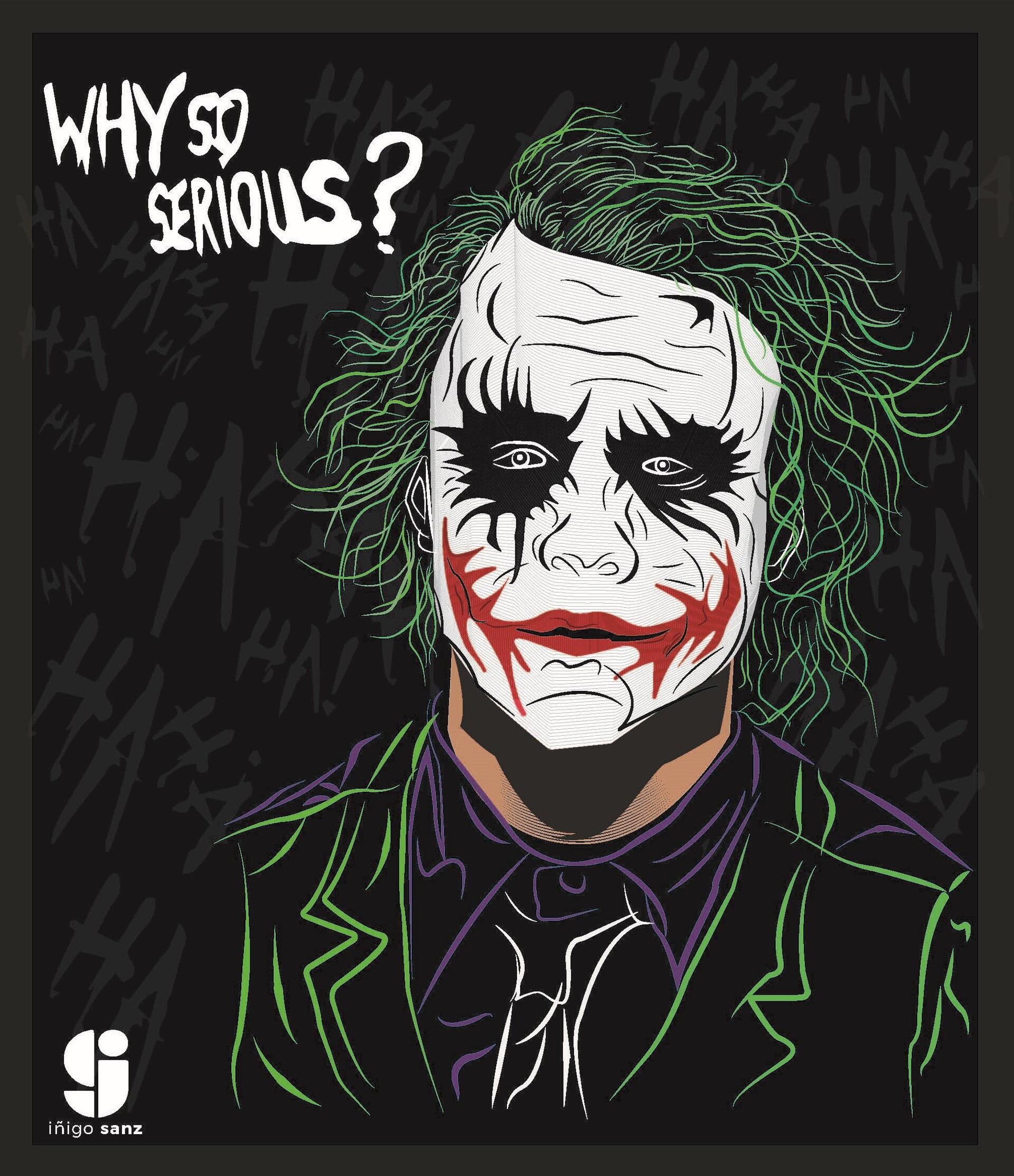 how to draw joker poster