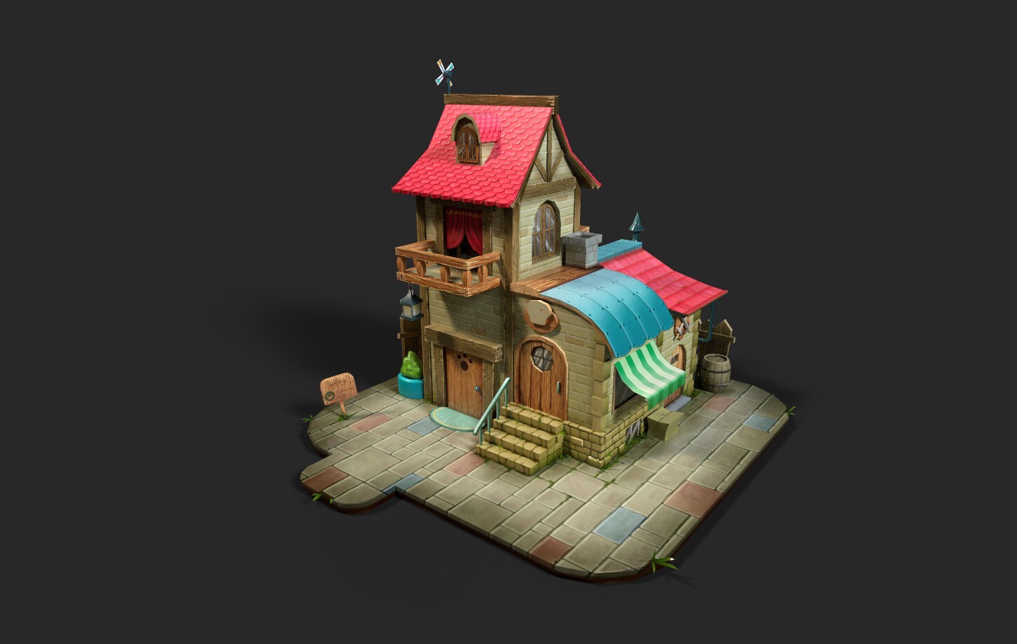 ArtStation - Stylized House