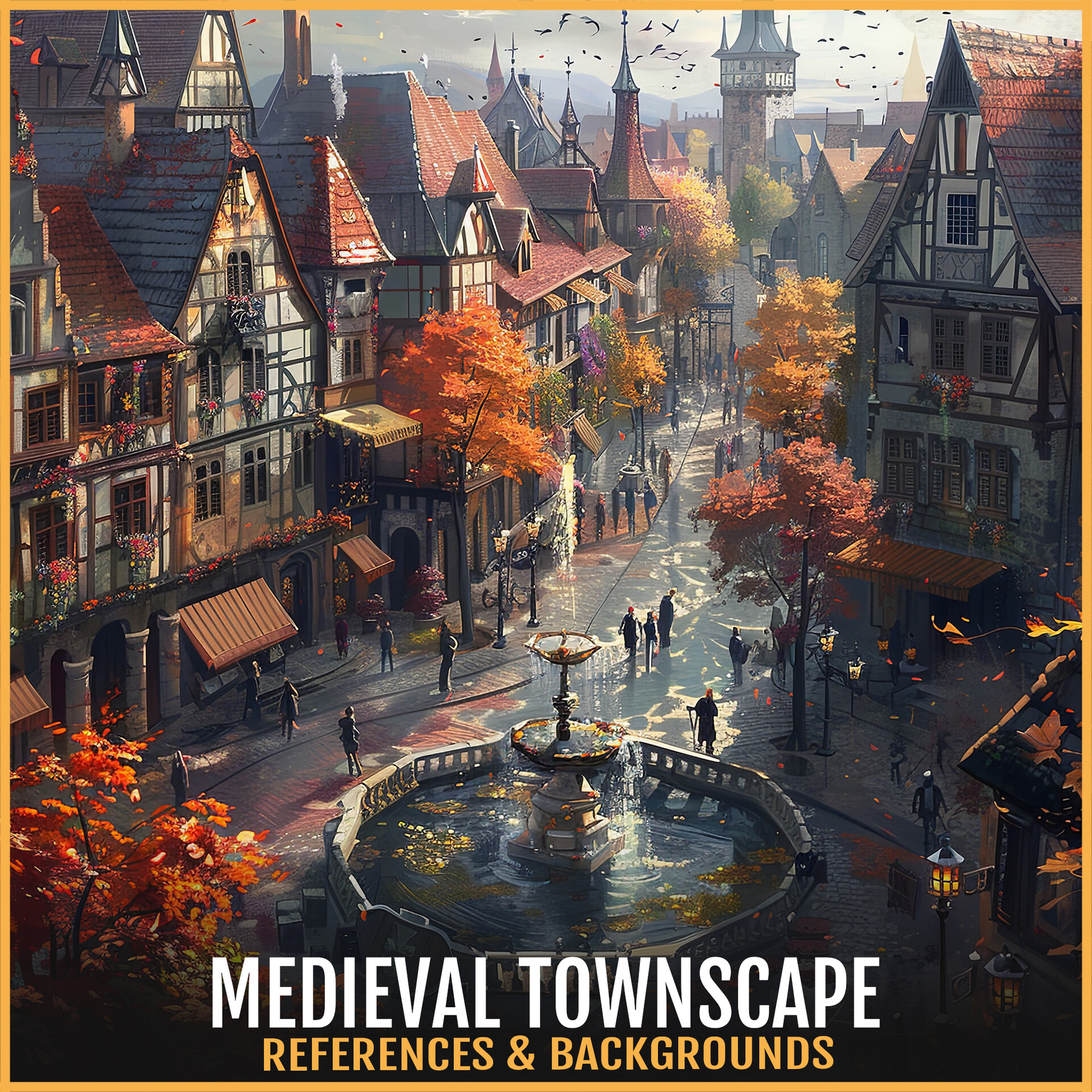 ArtStation - 505 medieval townscape