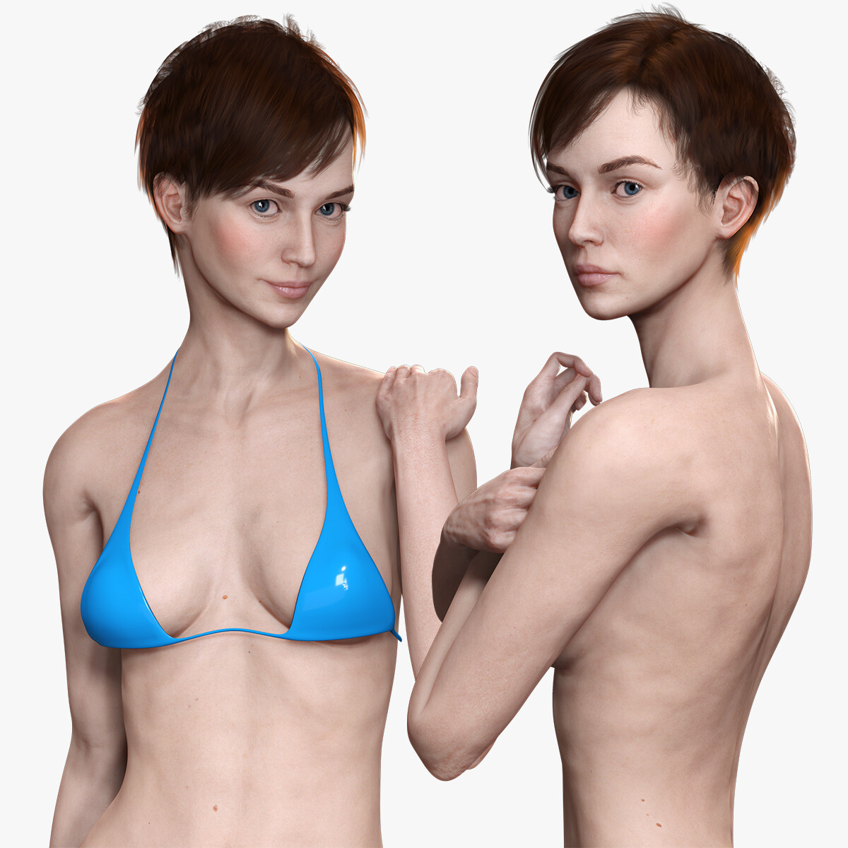ArtStation - Mariya - Realistic Skinny Woman Base Mesh