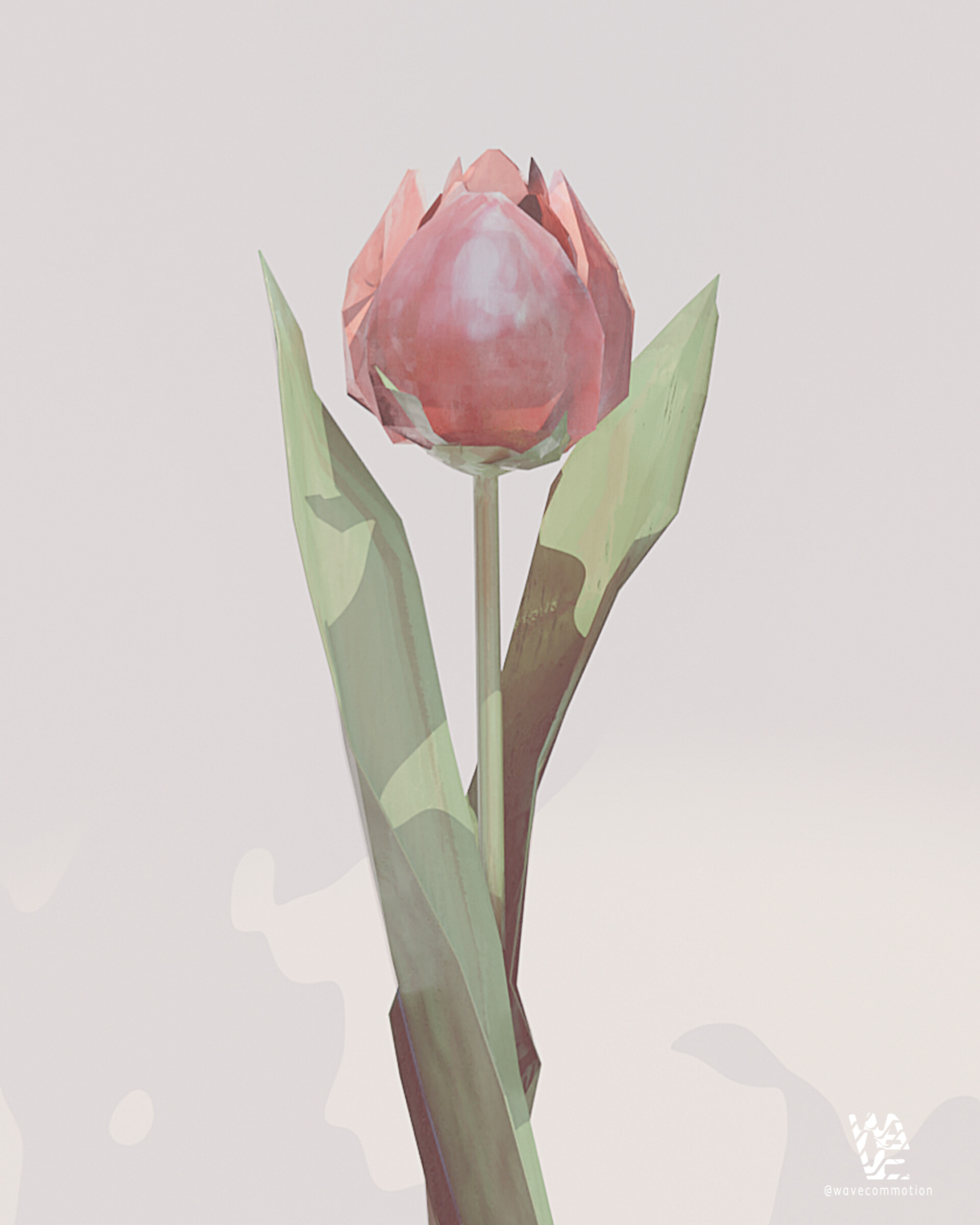 ArtStation - Low poly flowers