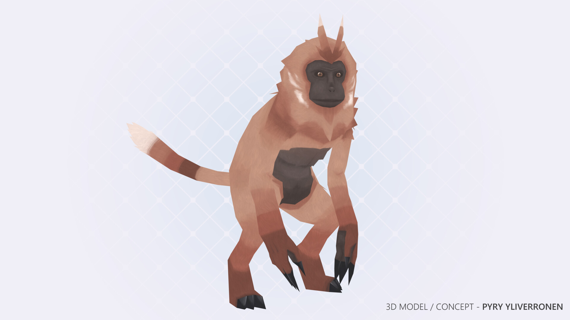 ArtStation - Enemy Monkey 3D render