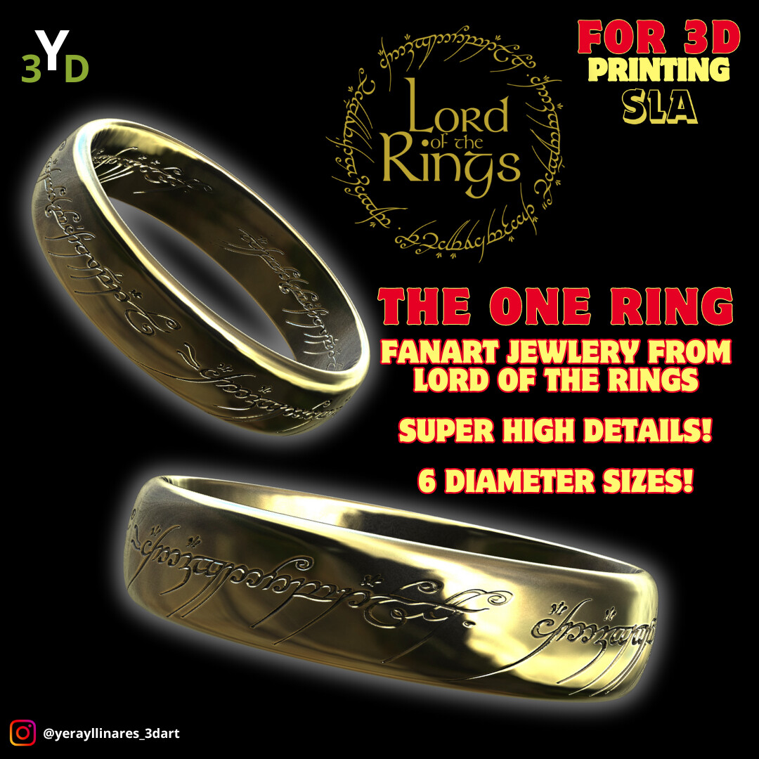 Yeray Llinares 3D Art - The One Ring - A High-Fidelity 3D Model from ...