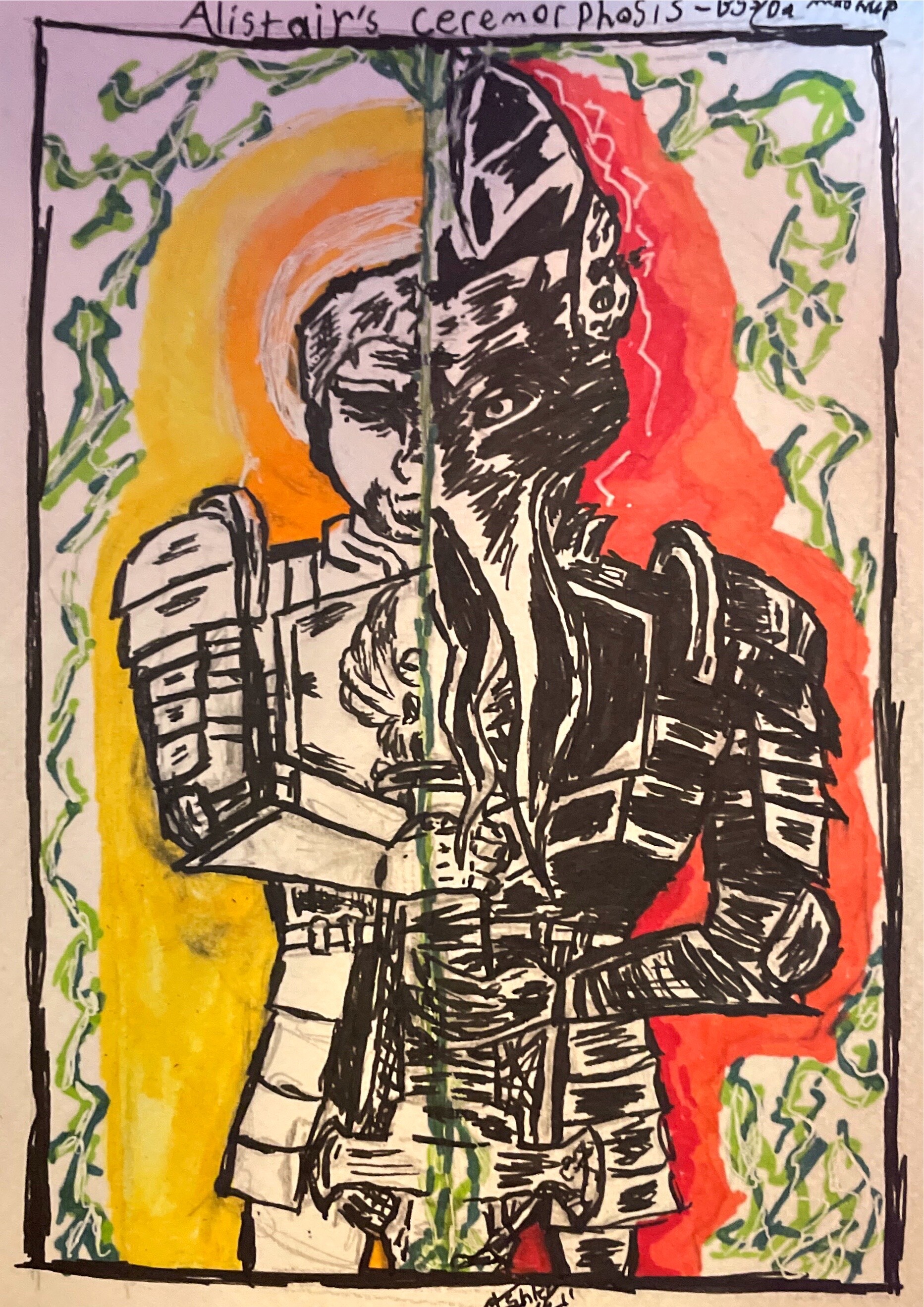 ArtStation - Alistair’s ceremorphosis (dragon age/ Baldur’ a gate mashup)