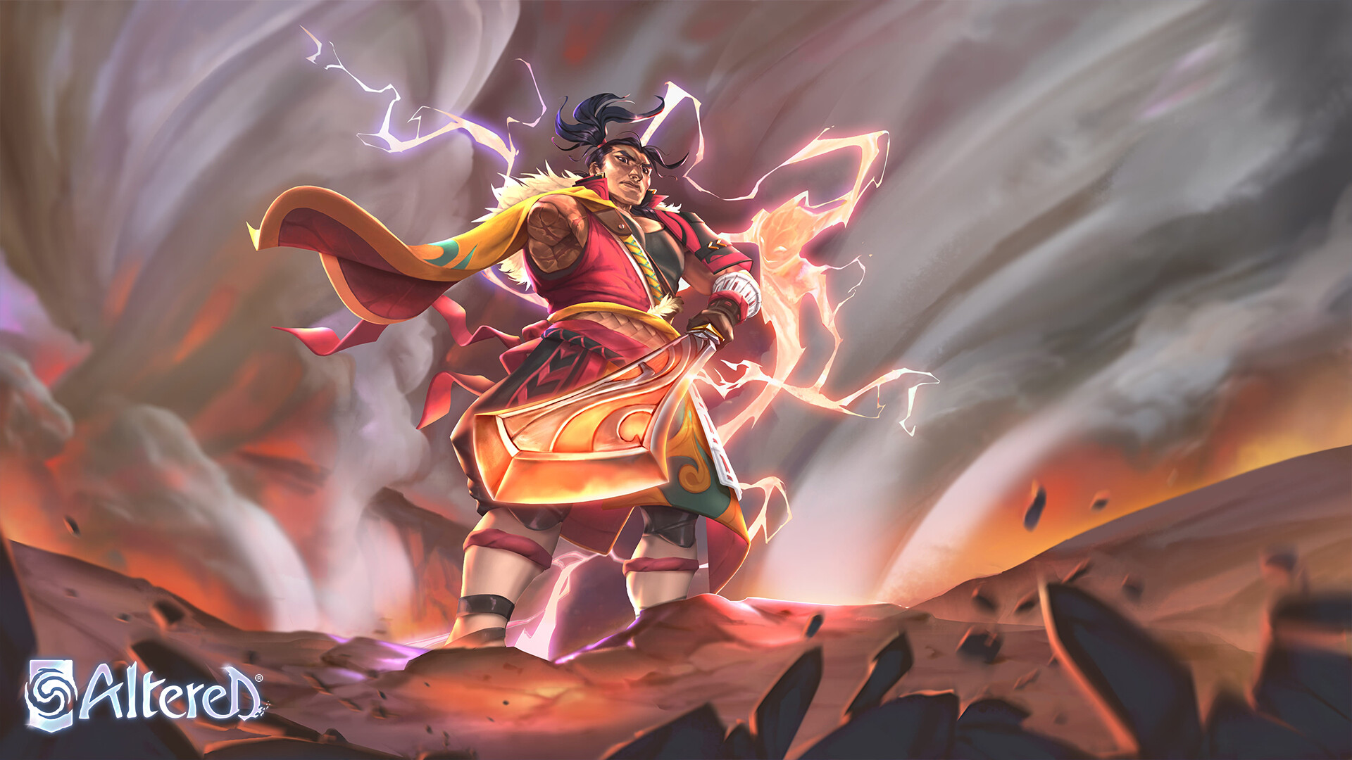 Altered TCG - Altered - Hero Card Ilustration - Atsadi & Surge