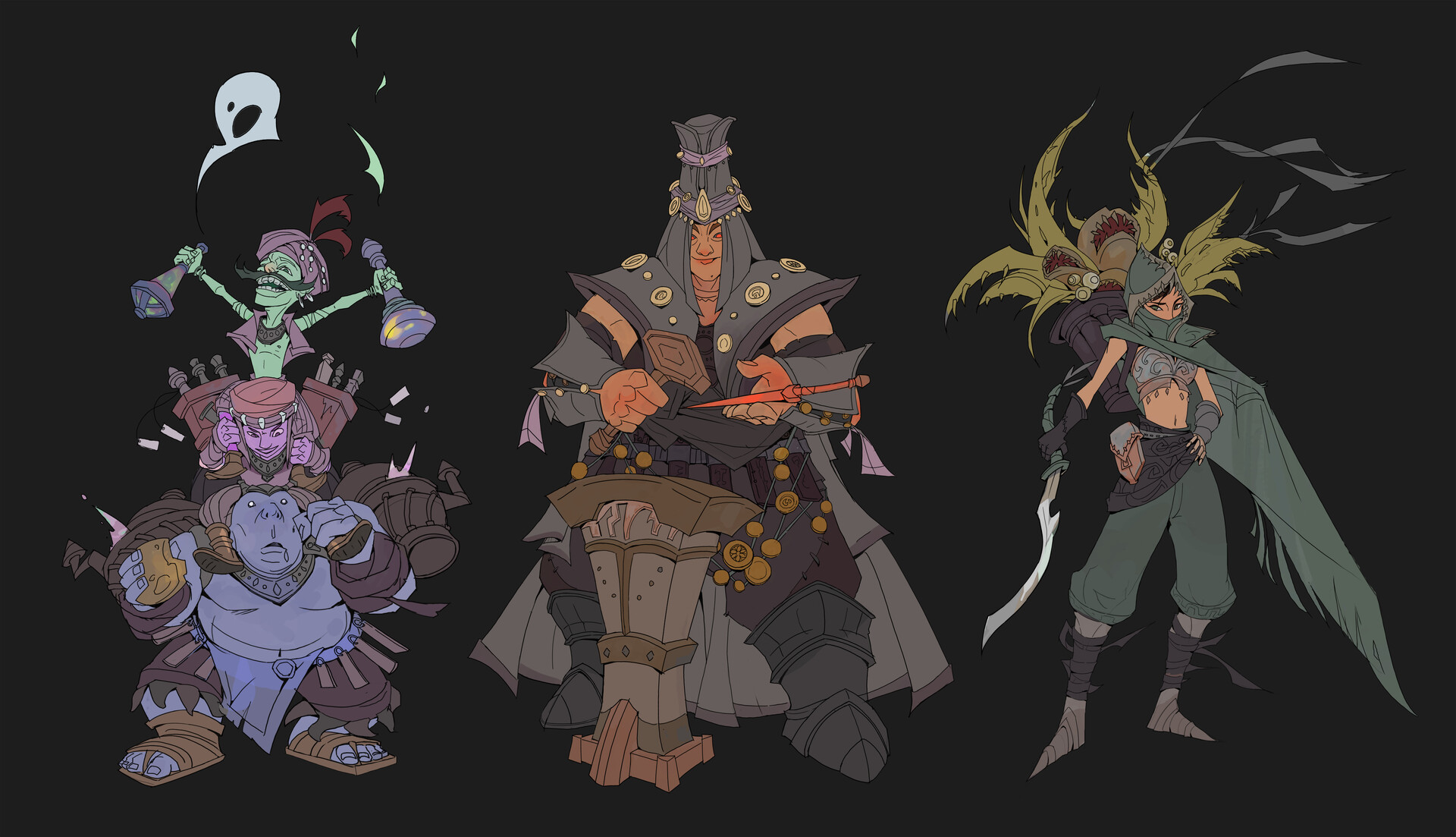 ArtStation - Concept ideation - NPCs and props