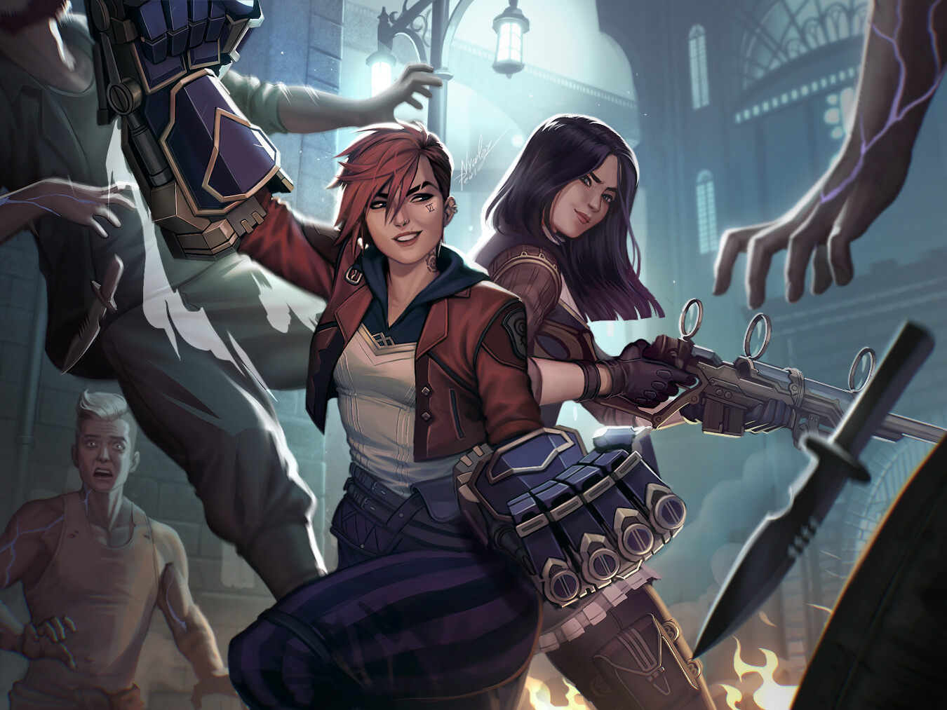 ArtStation - Vi and Cupcake- Arcane