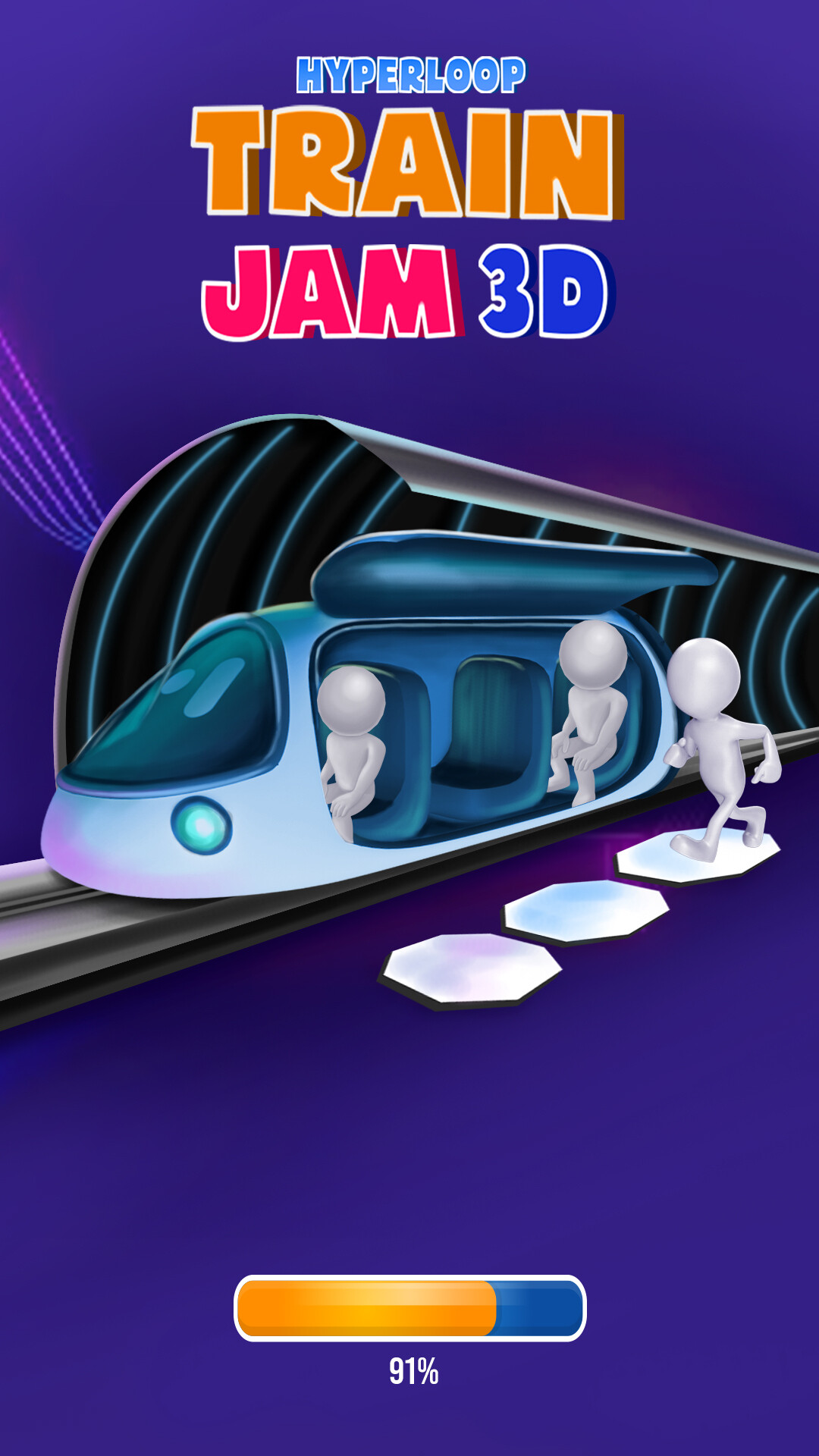 ArtStation - Hyperloop train jam 3D loading screen and play screen