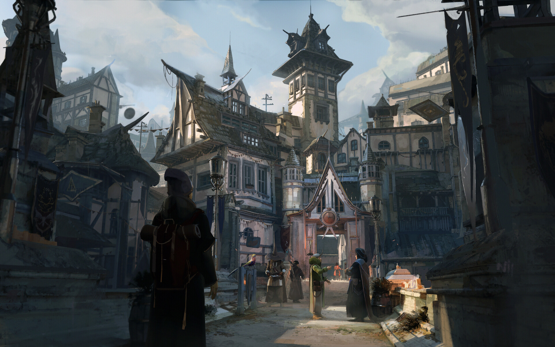 ArtStation - Wizard town
