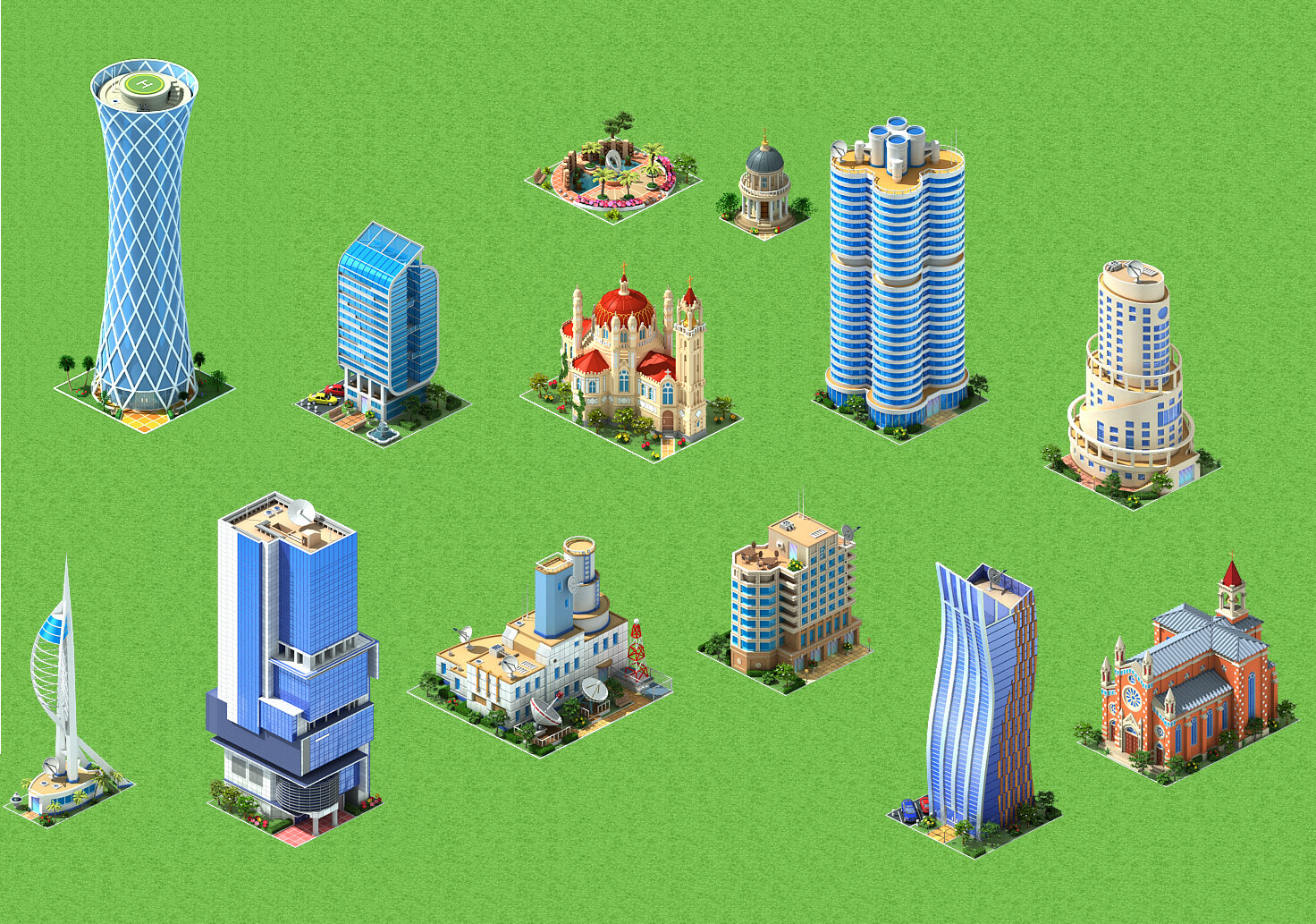 ArtStation - City Builder Buildings