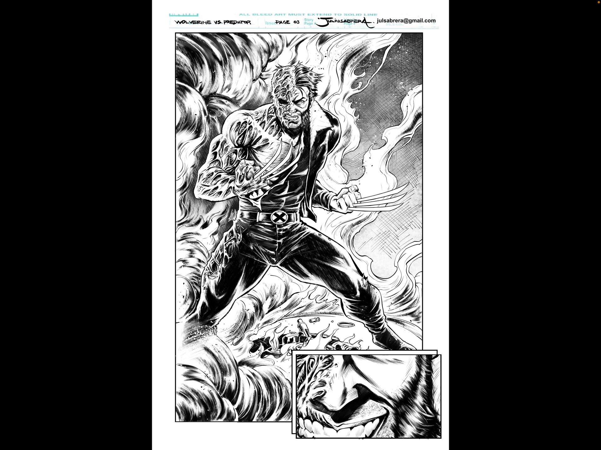 ArtStation - Wolverine Vs Predator page 3