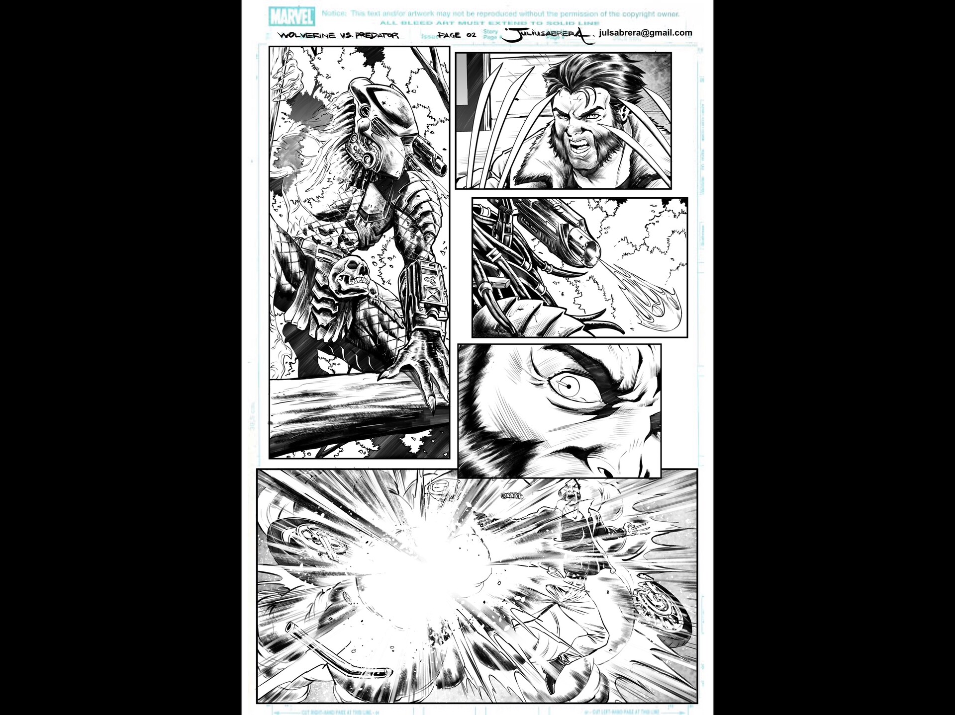 ArtStation - Wolverine vs Predator page 2