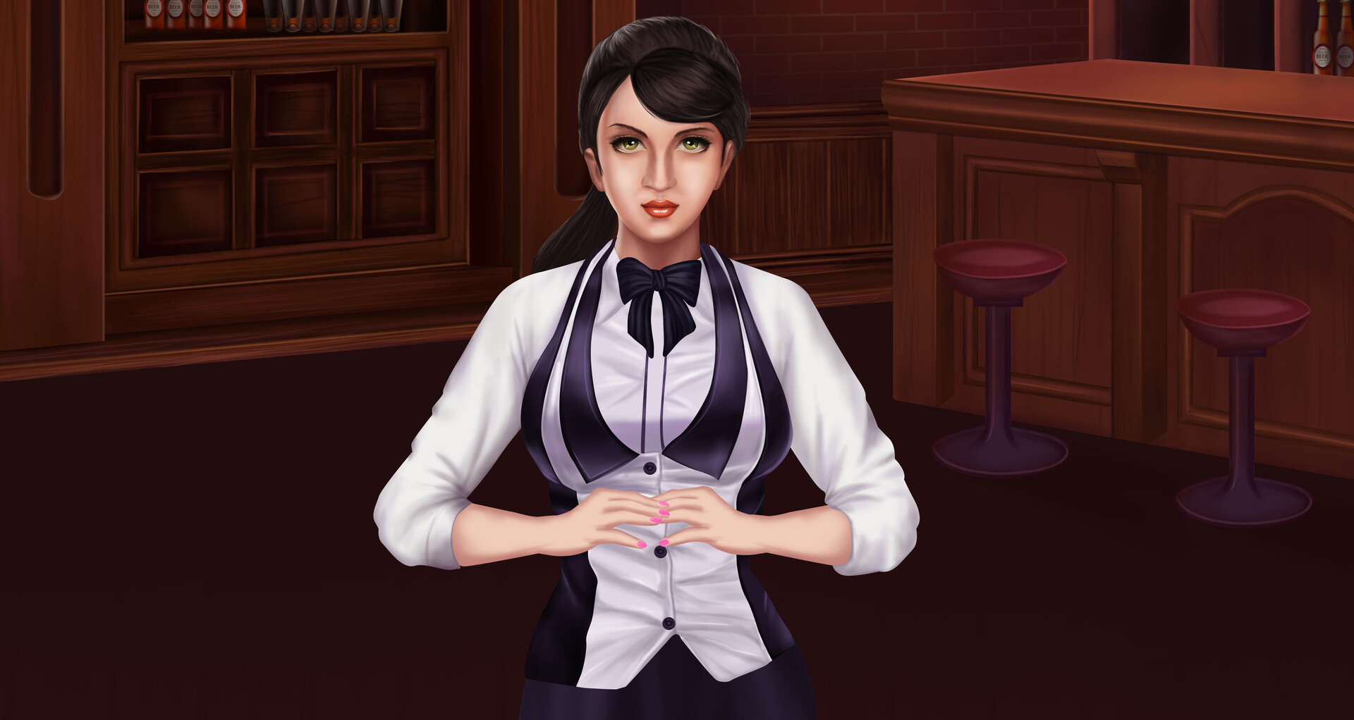 ArtStation - casino poker game Dealer character