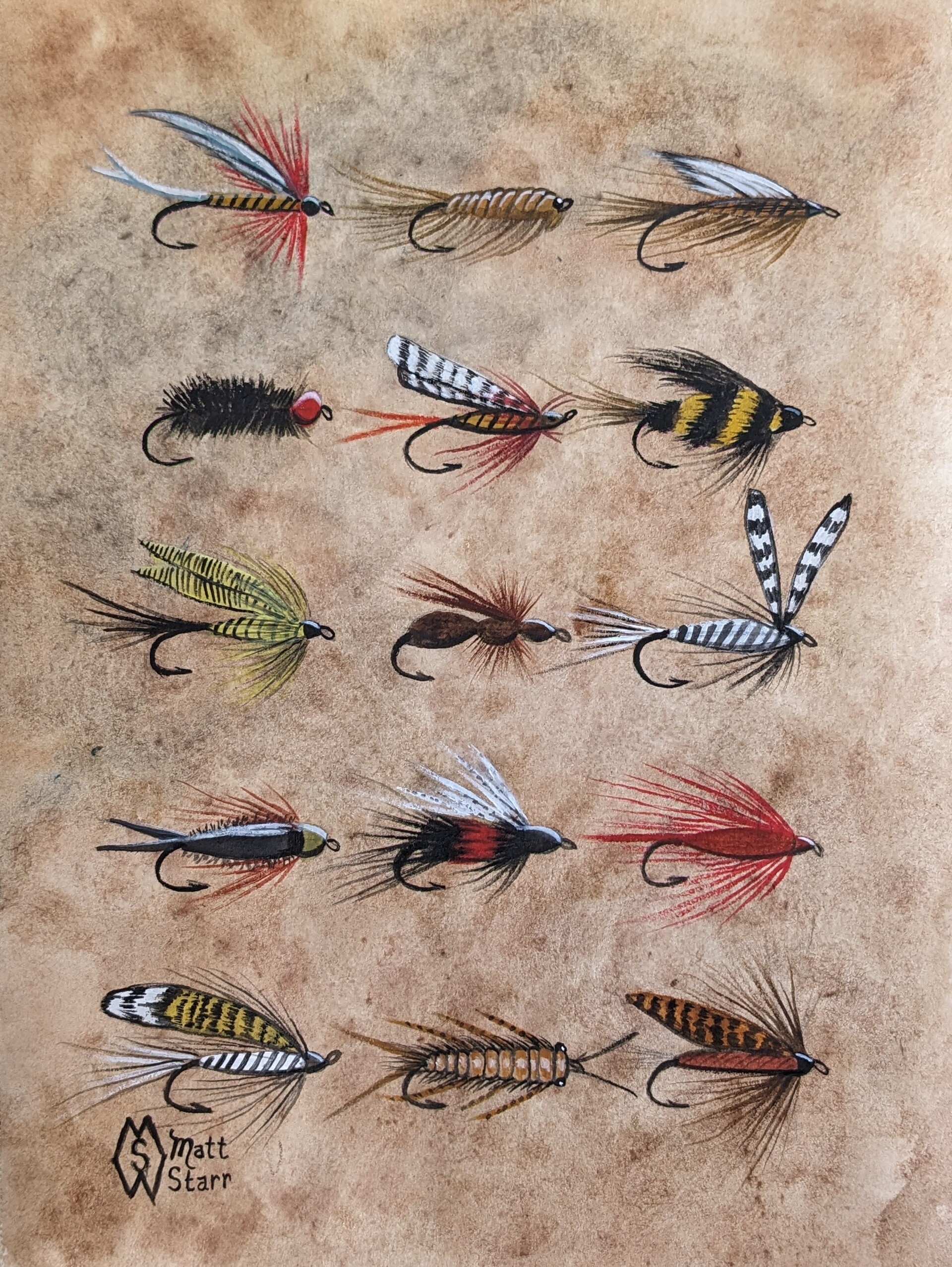 ArtStation - Trout flies collection