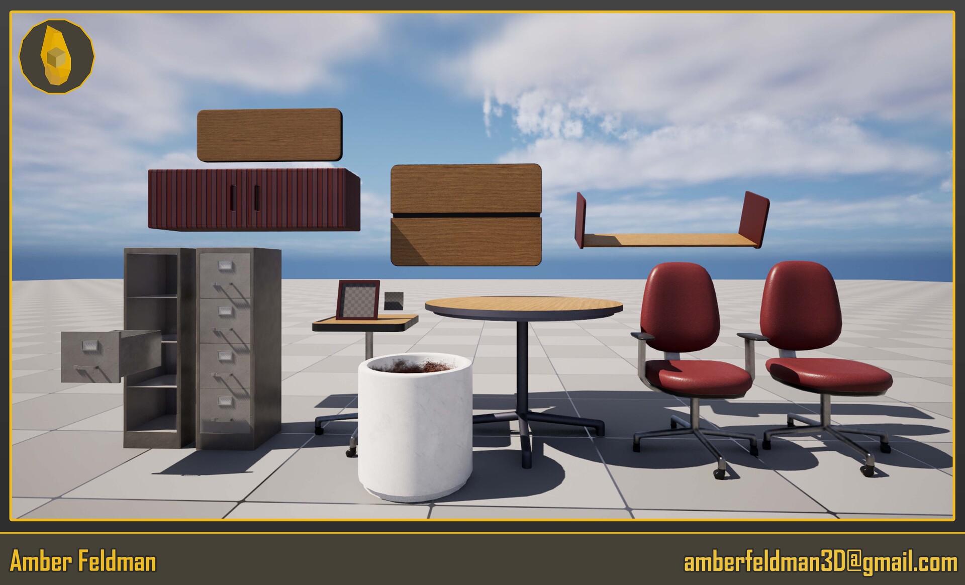 Amber Feldman - Retro 1980's Office Cubicals