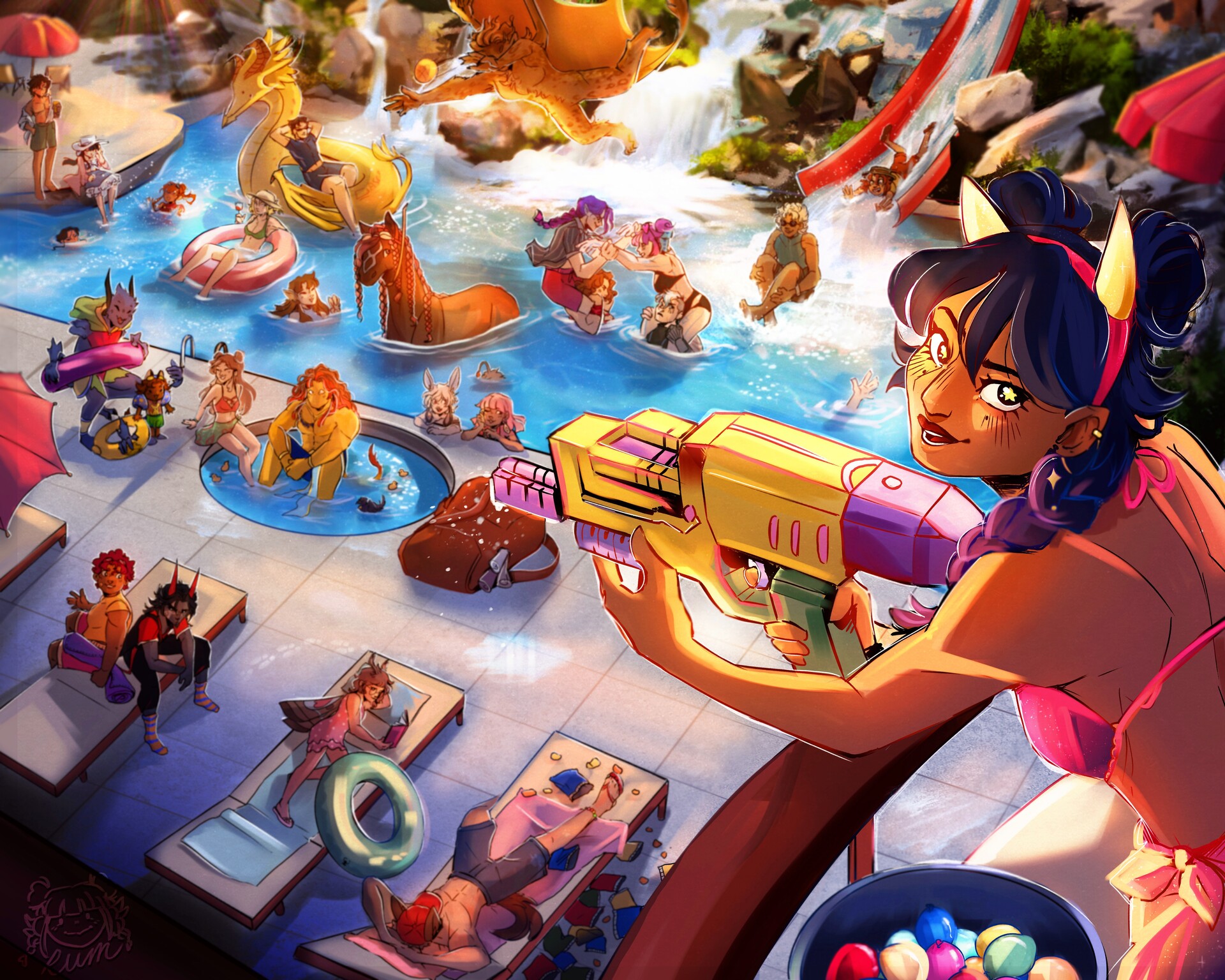 ArtStation - Pool Party