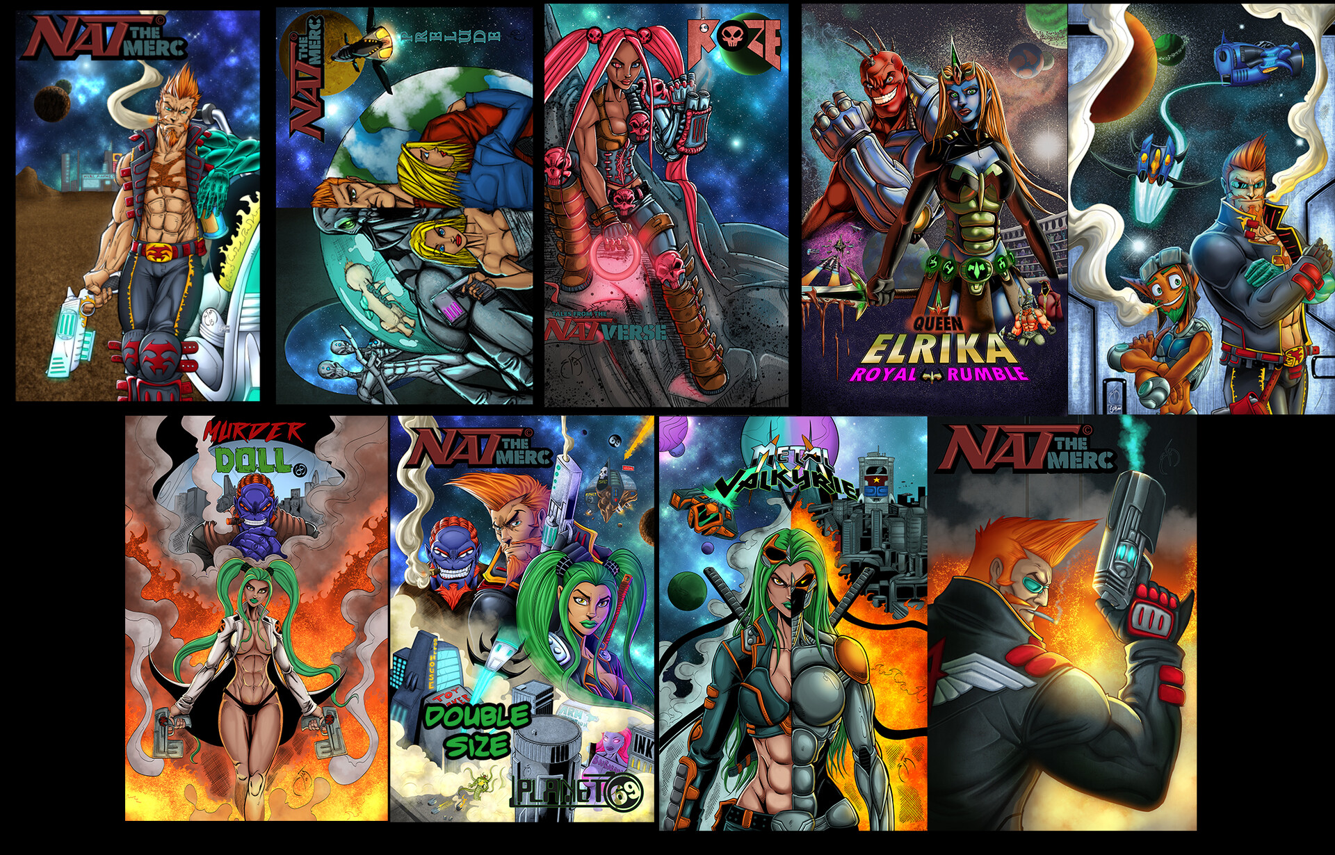 ArtStation - All the NATverse Stories interior covers