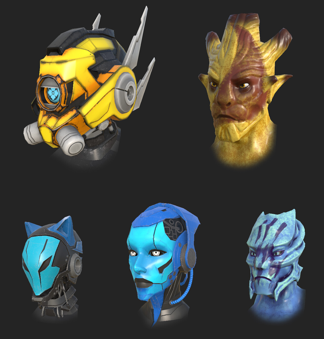 ArtStation - Heads set