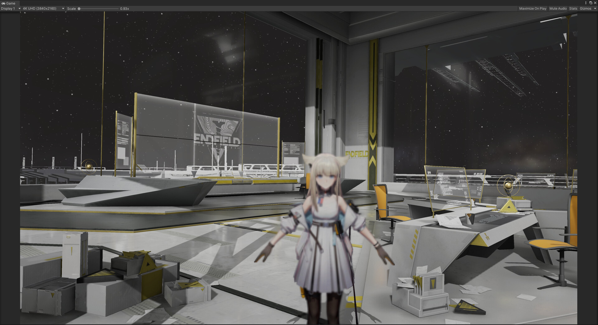 ArtStation - 二次元风格 npr混合pbr项目 项目前期 主界面场景完整制作