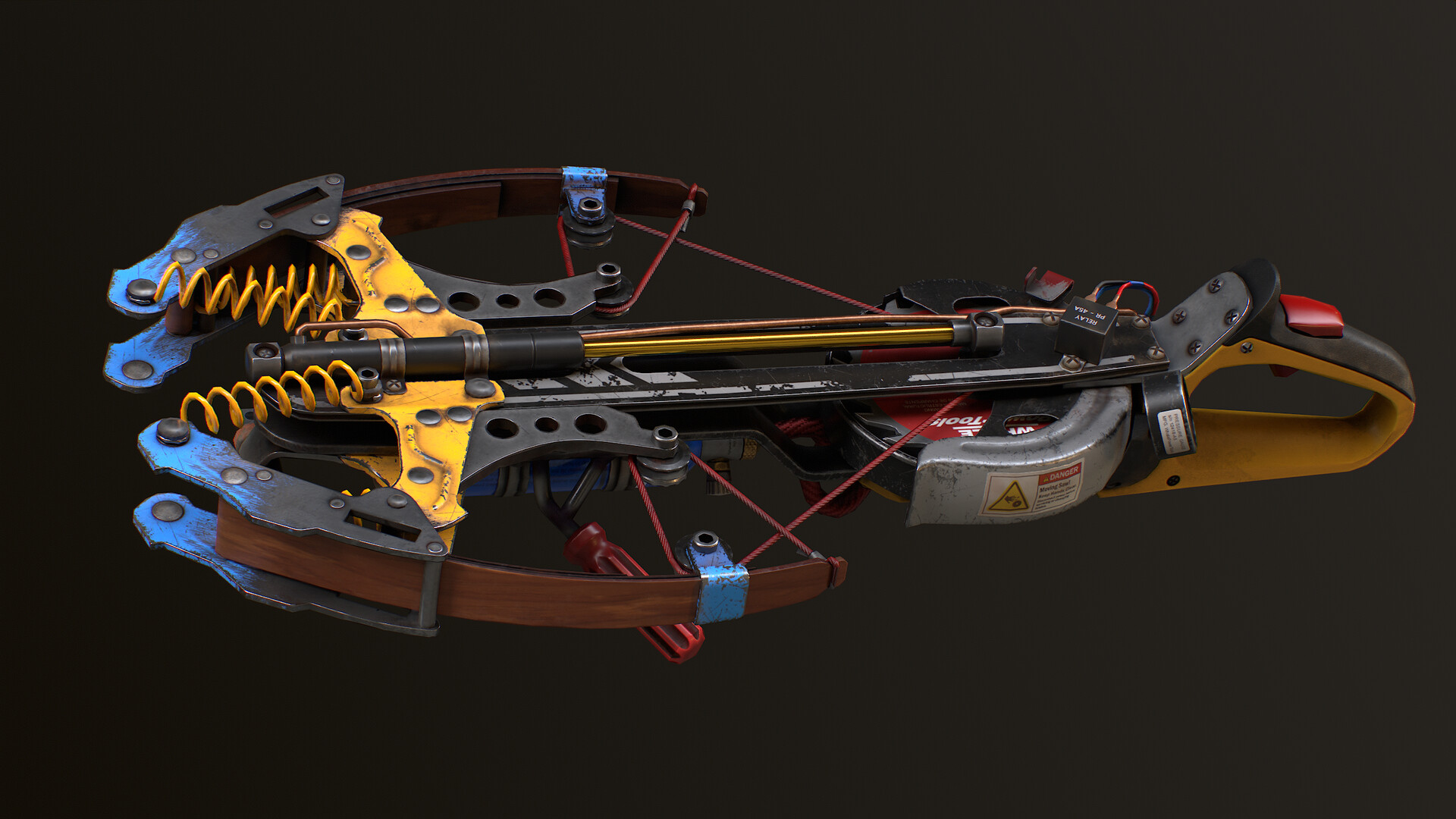 ArtStation - Post-Apocalypse Series: Sawthrowing crossbow