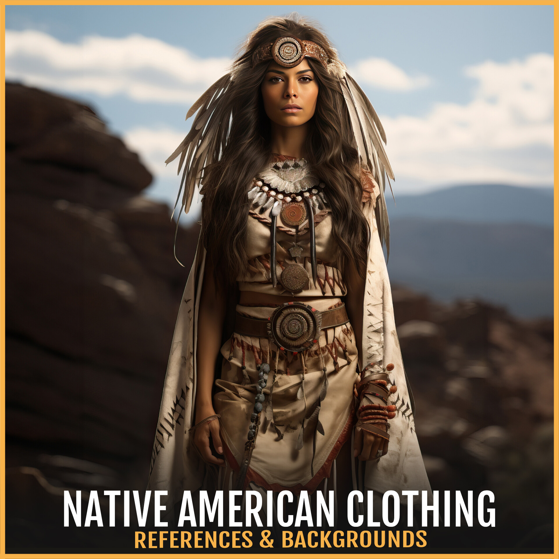 ArtStation - 303 Native American Clothing [Female] Outfit VOL28