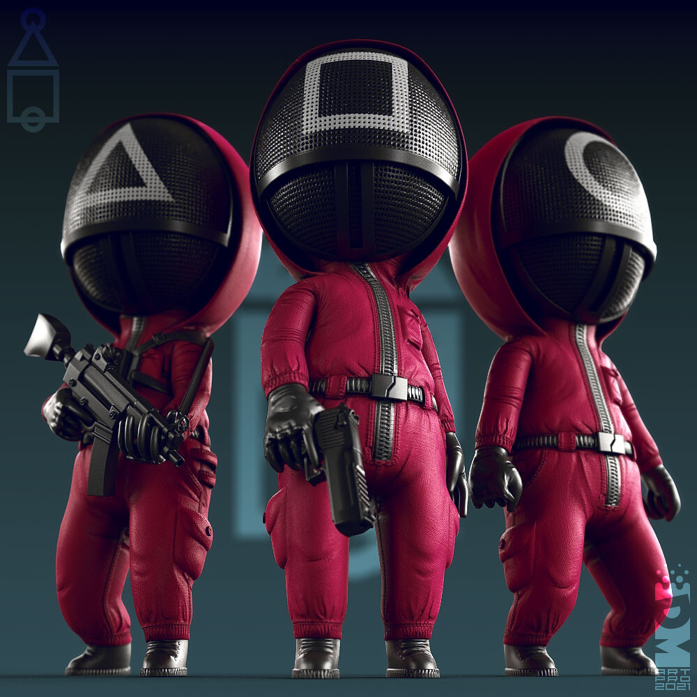 ArtStation - Squid Game Chibi-FanArt