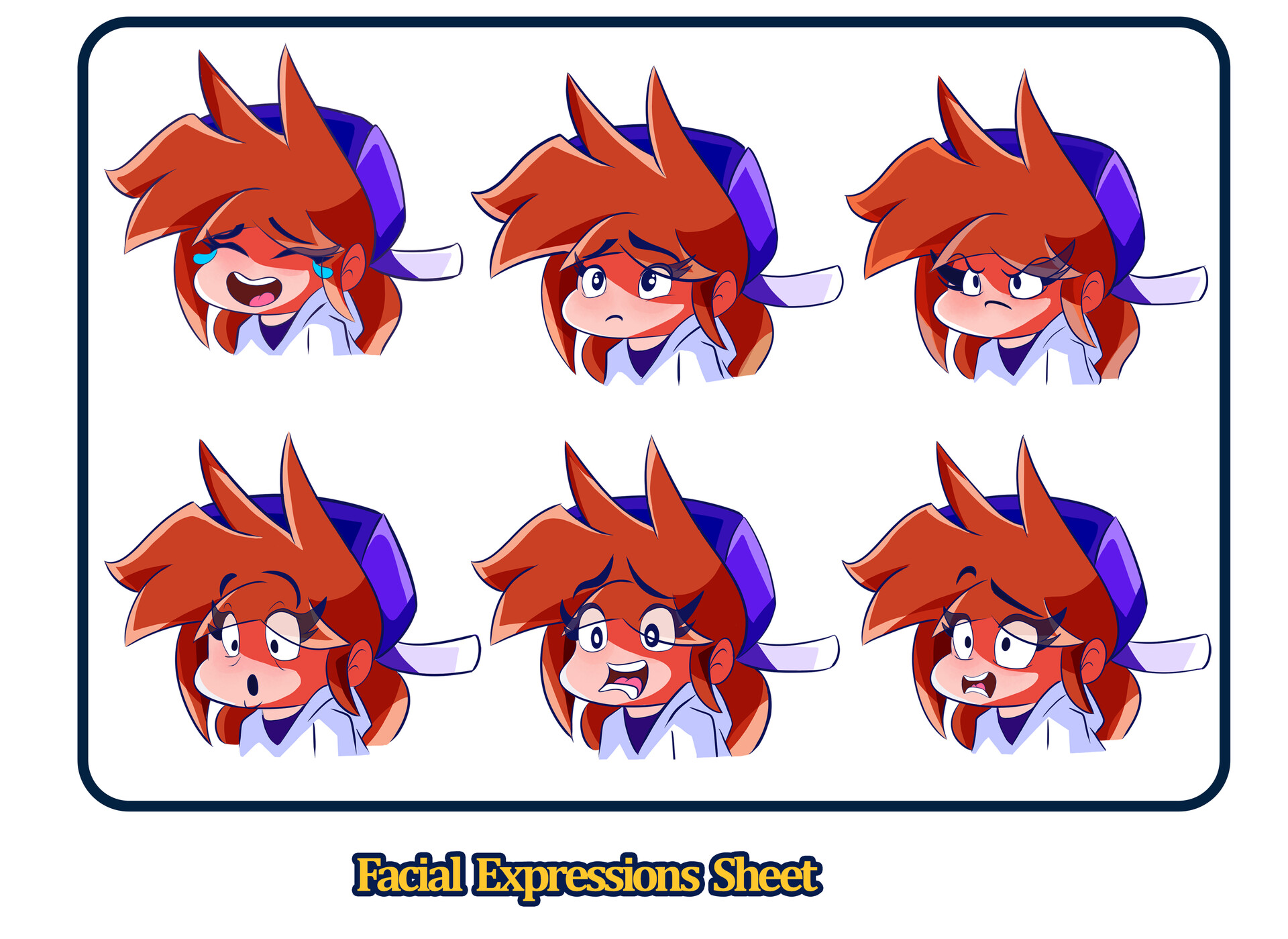 ArtStation - Facial Expressions Sheet | Character Design