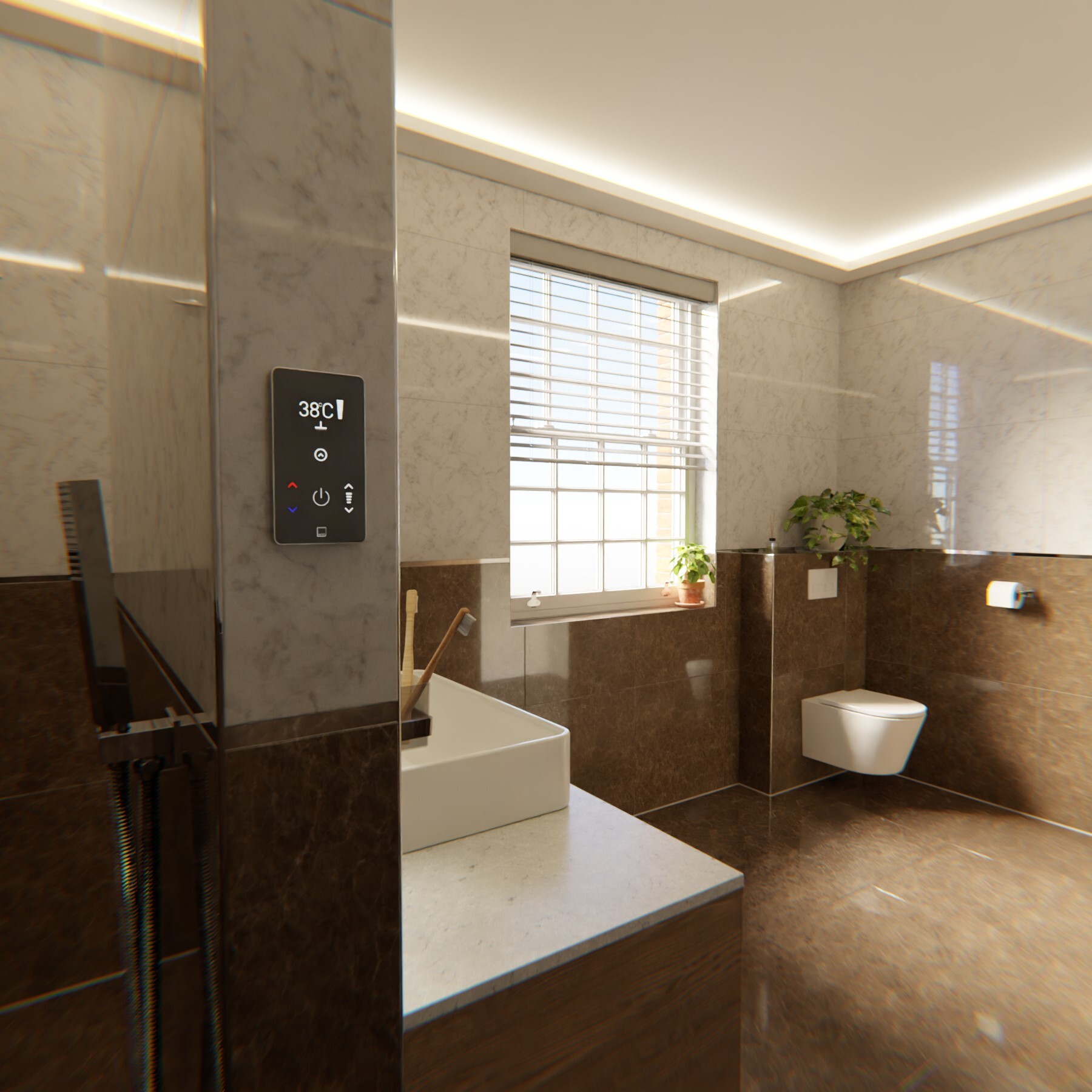 ArtStation - Bathroom render B
