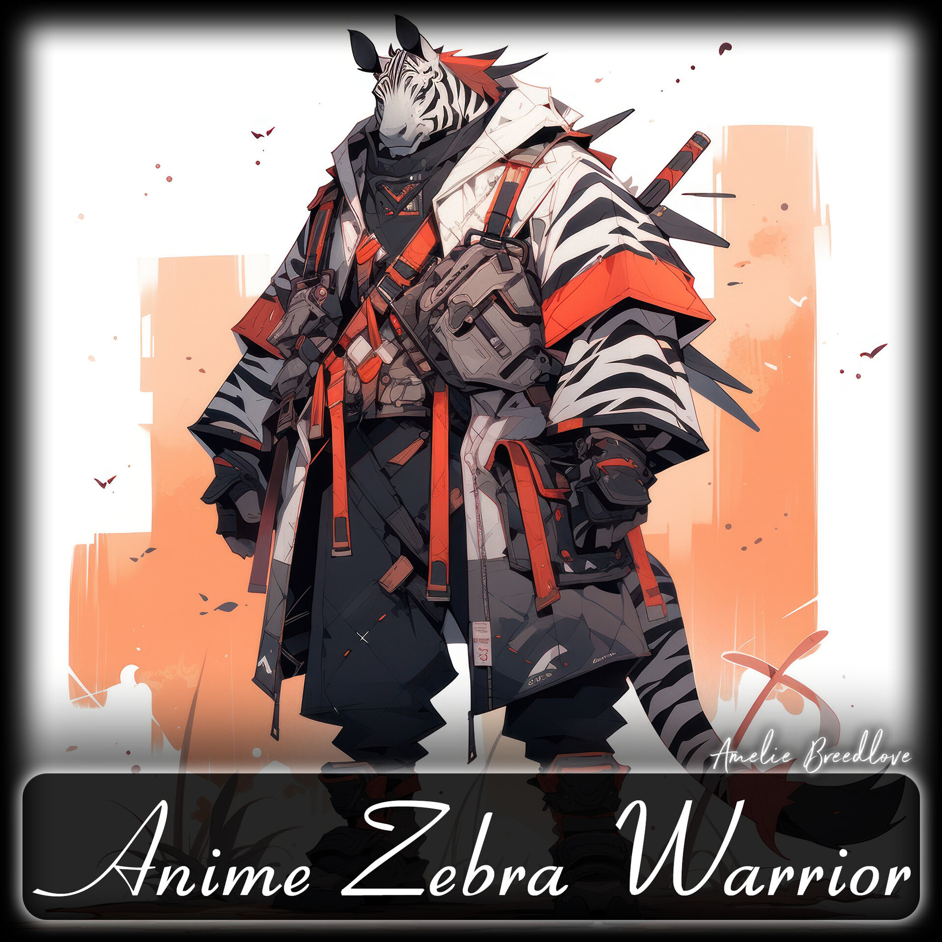 ArtStation - 220 Anime Zebra Warrior (Full Body) Reference Pack | 4K | v.22