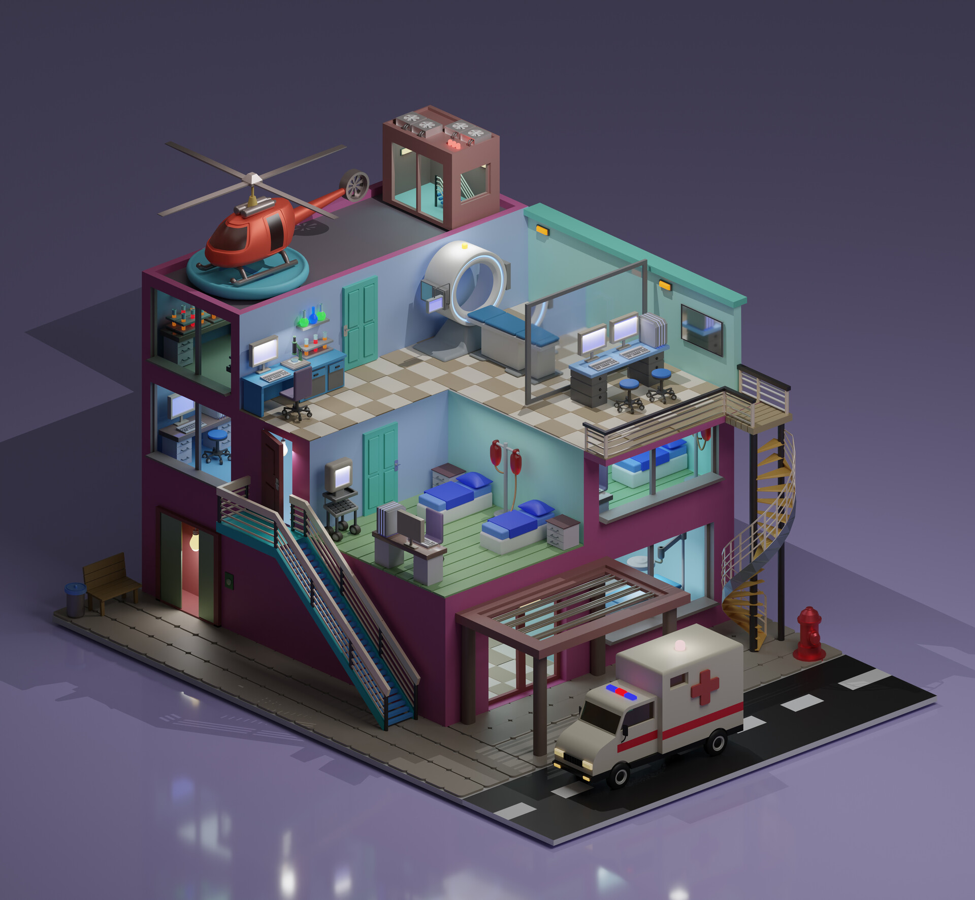ArtStation - Hospital