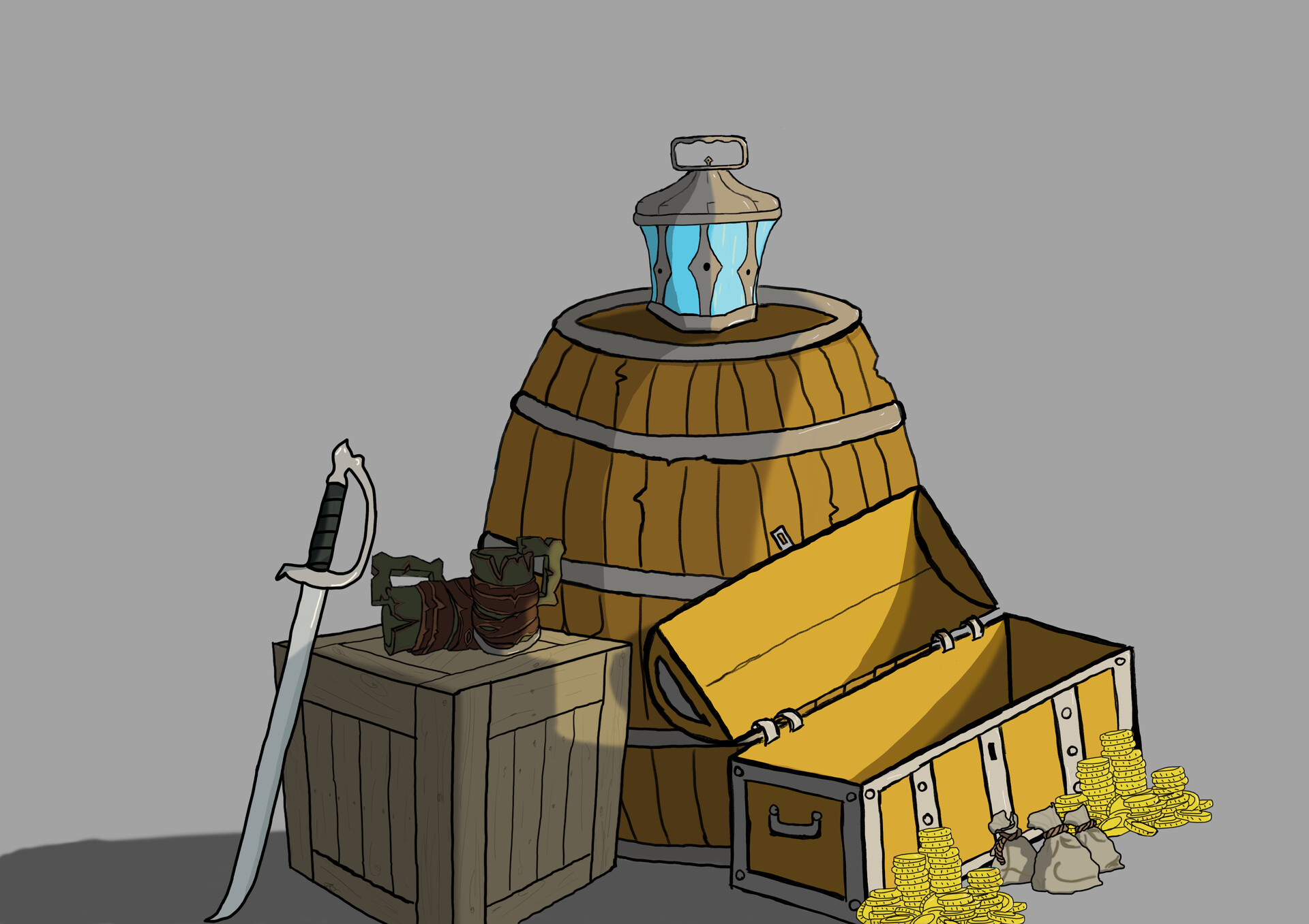 ArtStation - 2D Pirate Theme 6 Object