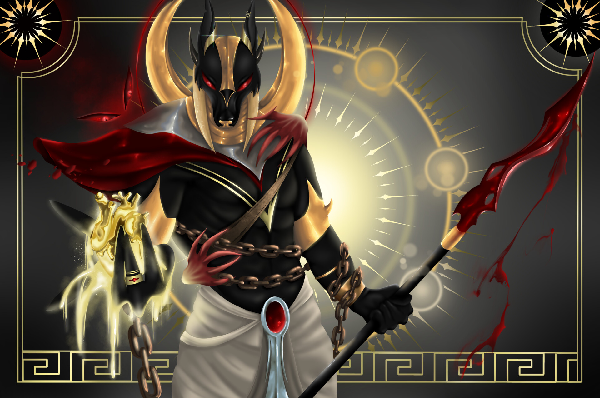 ArtStation - Anubis DnD Illustration