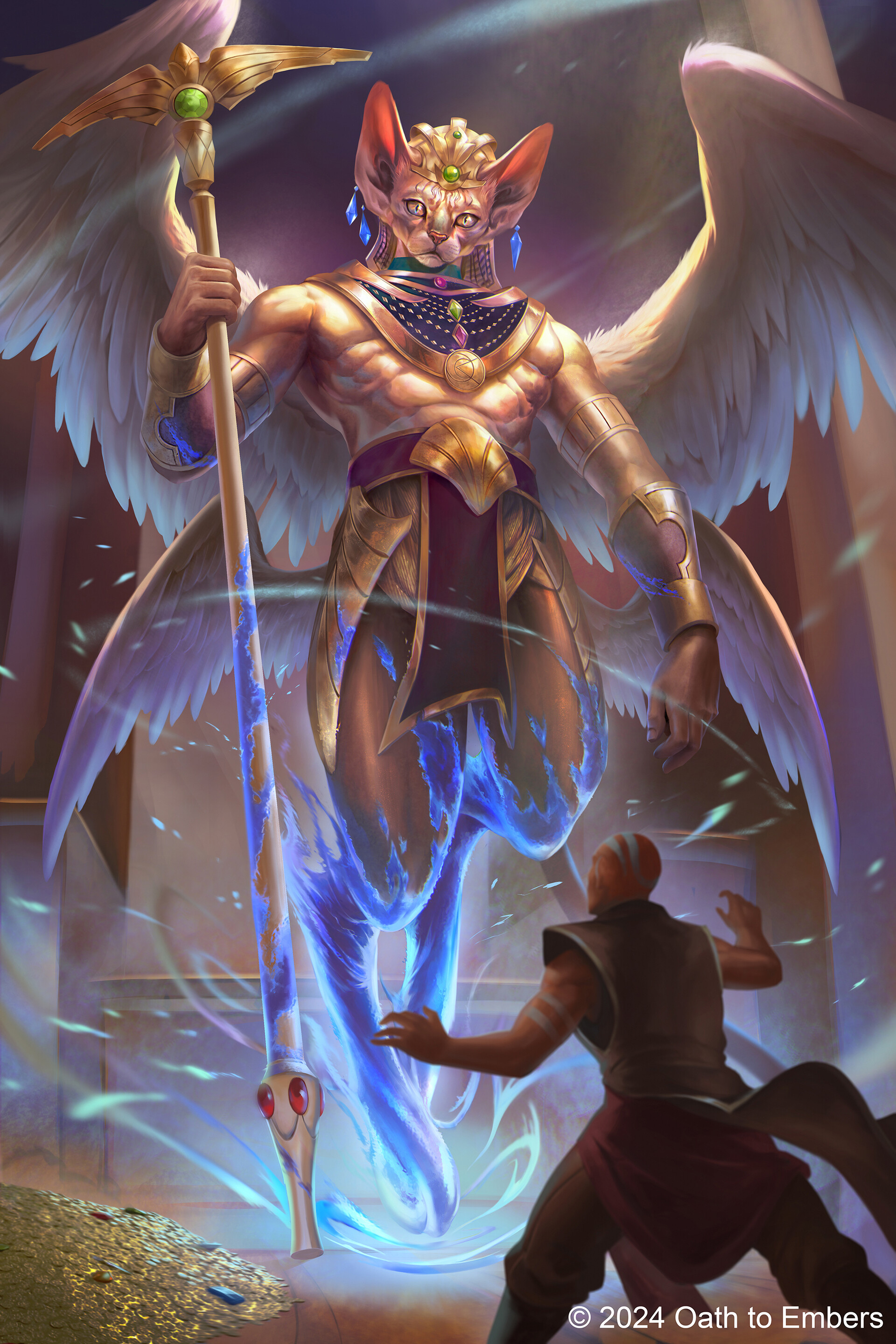 ArtStation - Oath to Embers - Sphinx God