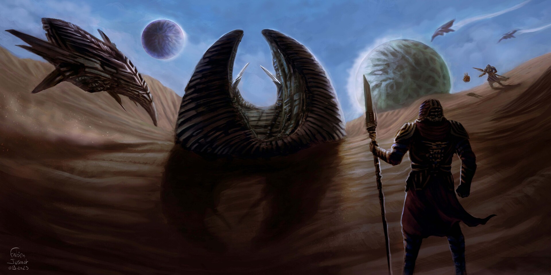 ArtStation - landscape sci-fi desert