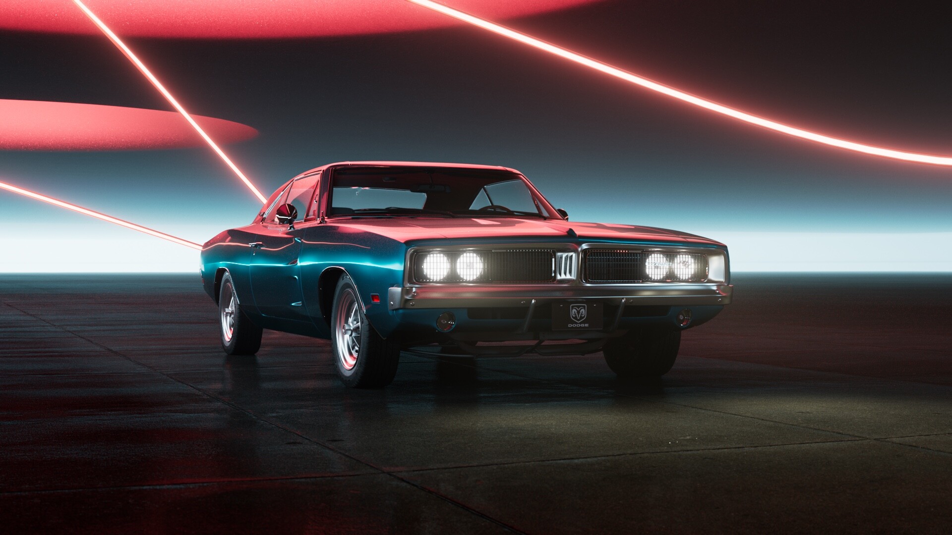 ArtStation - [Automotive CGI] DODGE SRT 1969