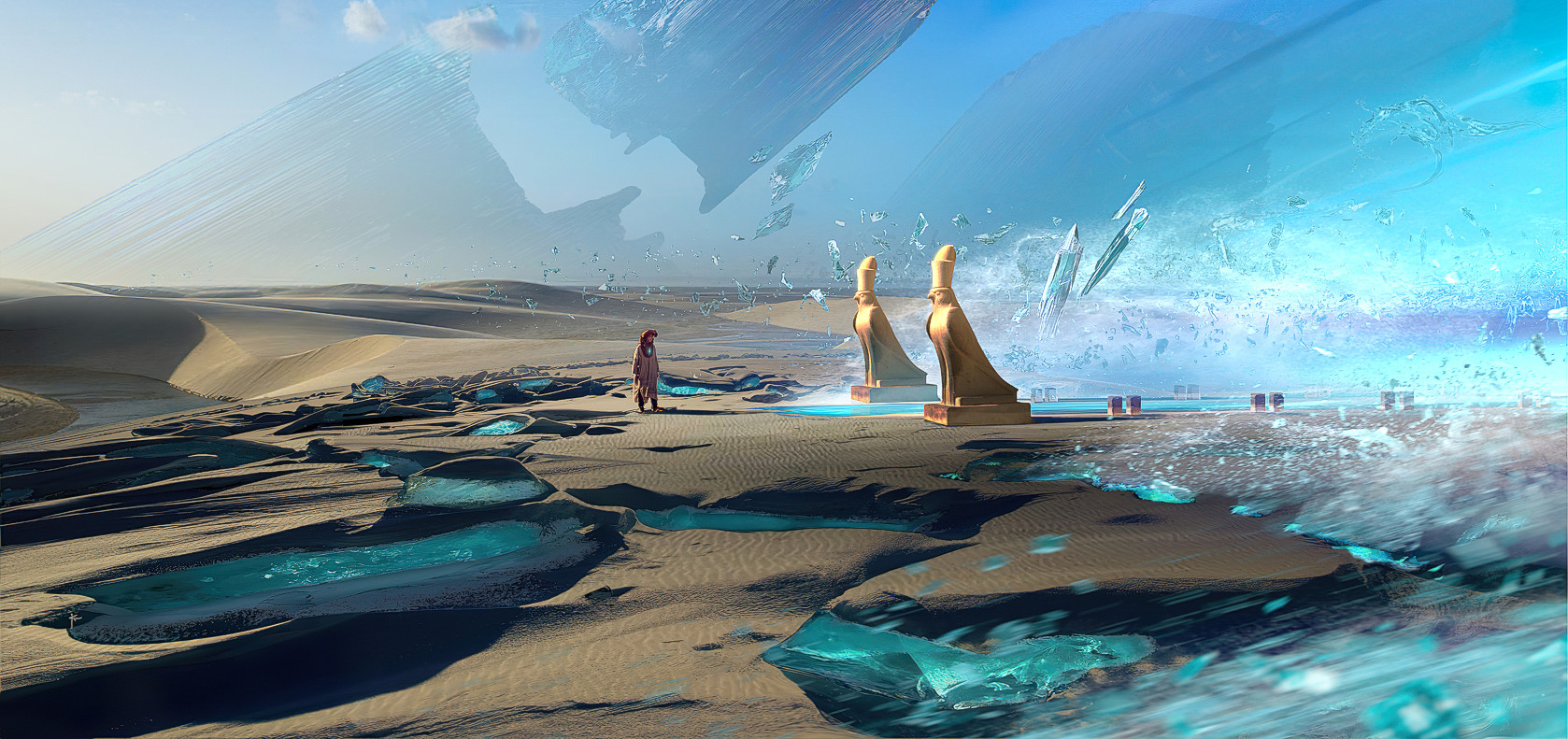 Falcons Gate by Karl Sisson : r/ImaginaryPortals