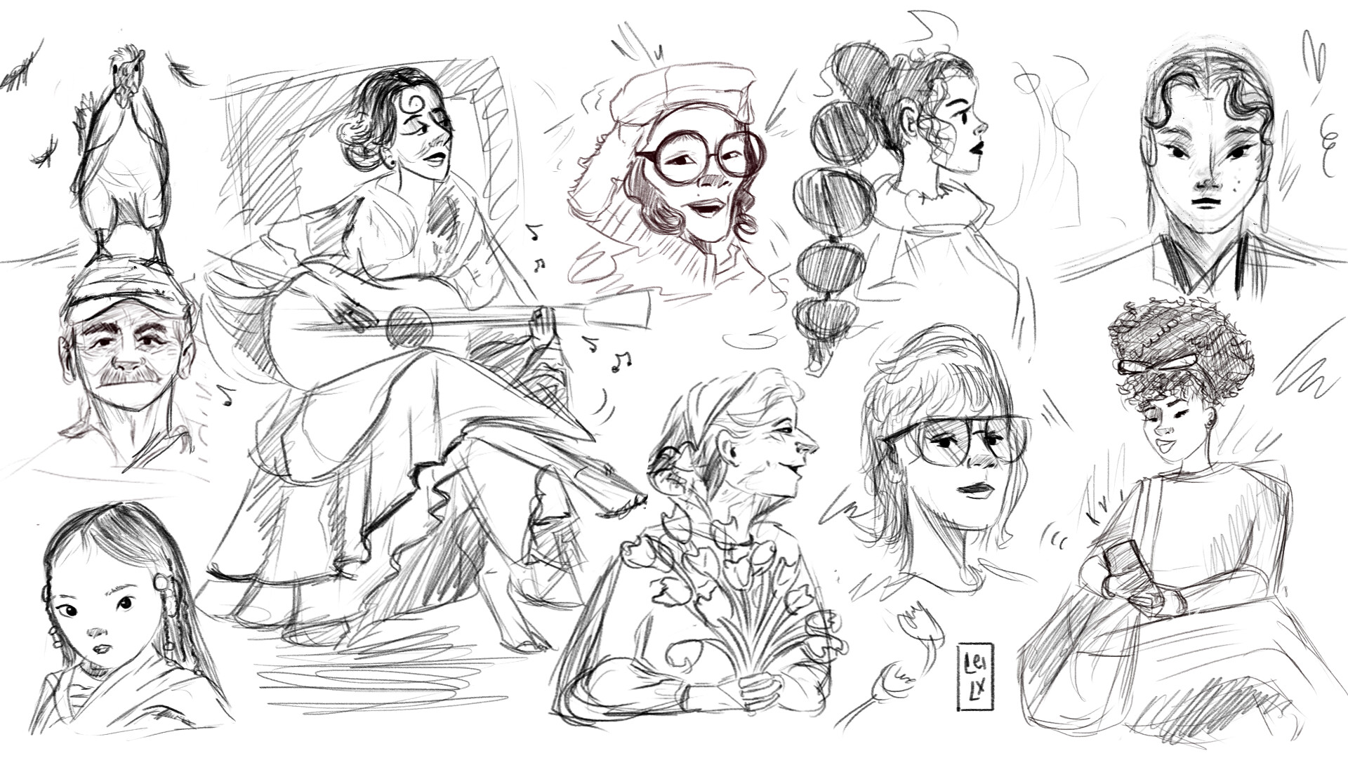 ArtStation - People studies